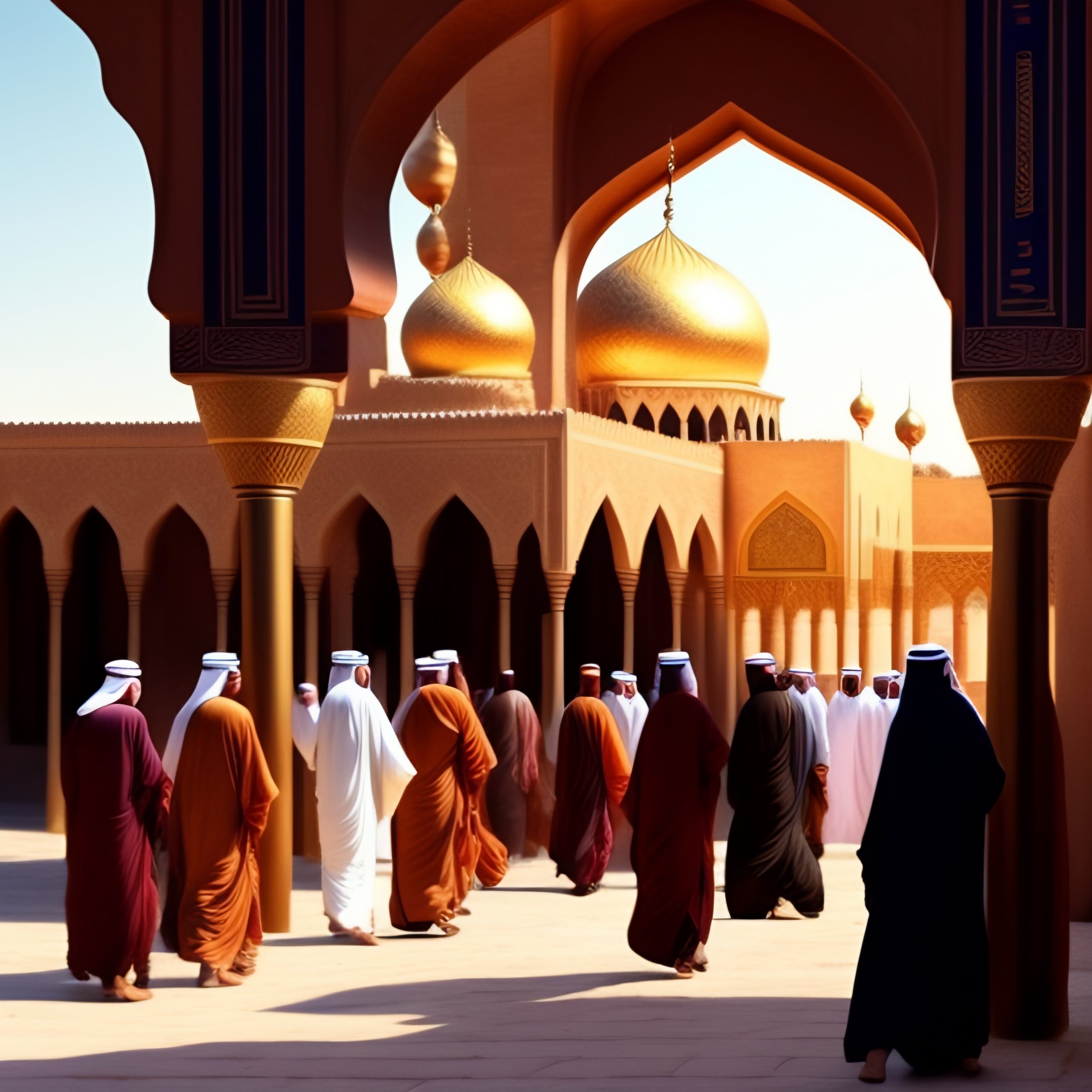 Lexica - A photo realistic digital art of an 8th century group of eight ...