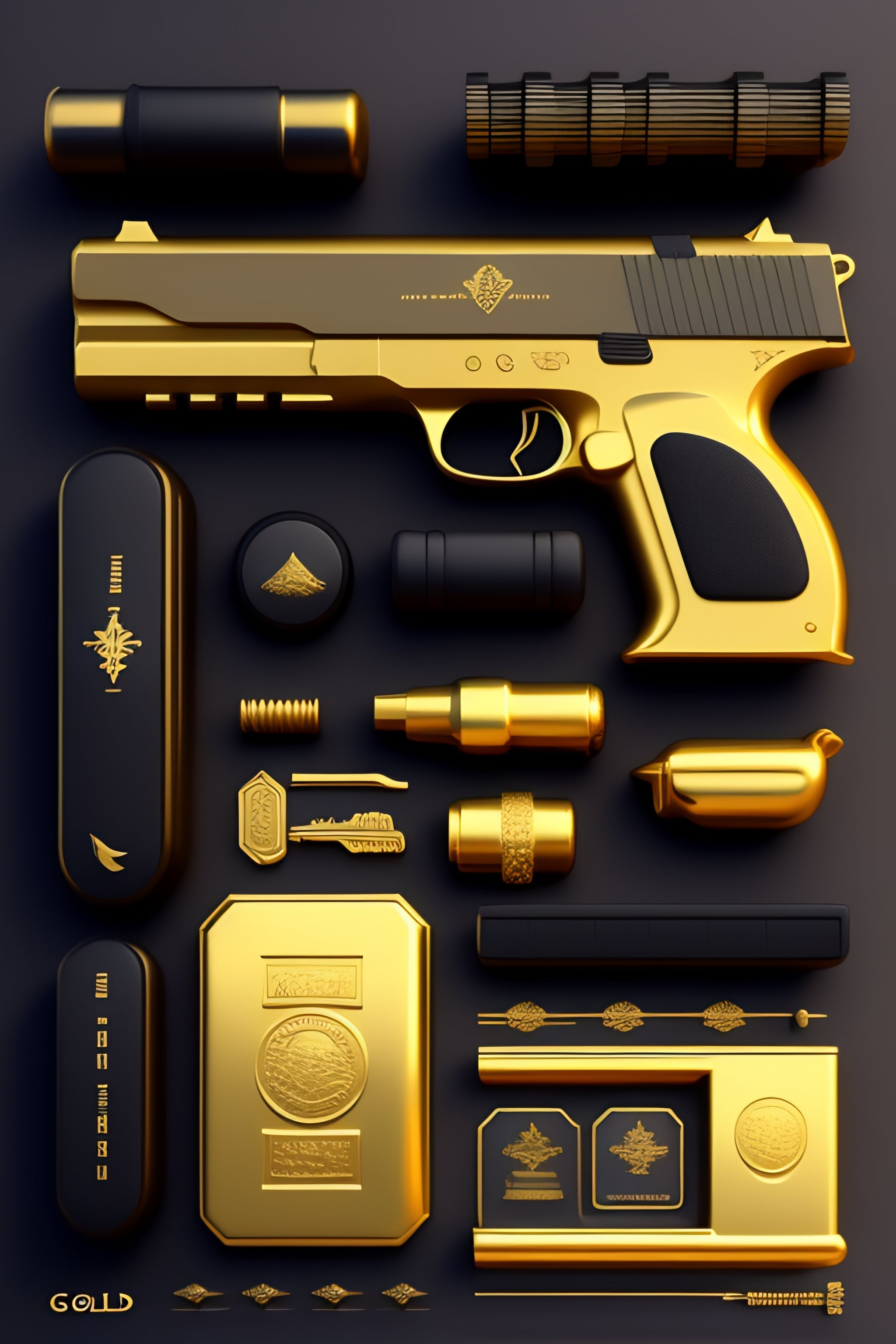 Lexica - Gold Coin, One part, Highly detailed, Cartoony, low poly, No ...