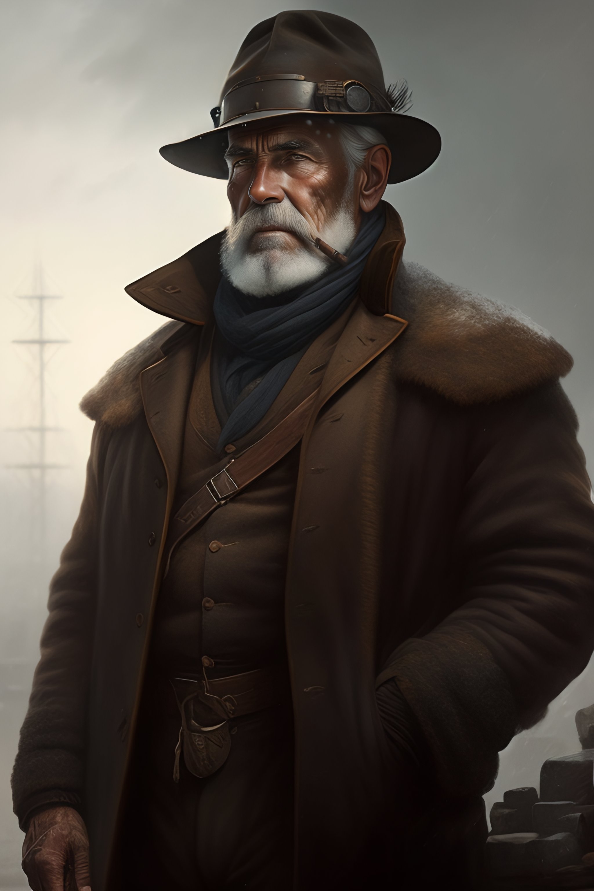 Lexica - A portrait of an old coal miner in 19th century, beautiful ...