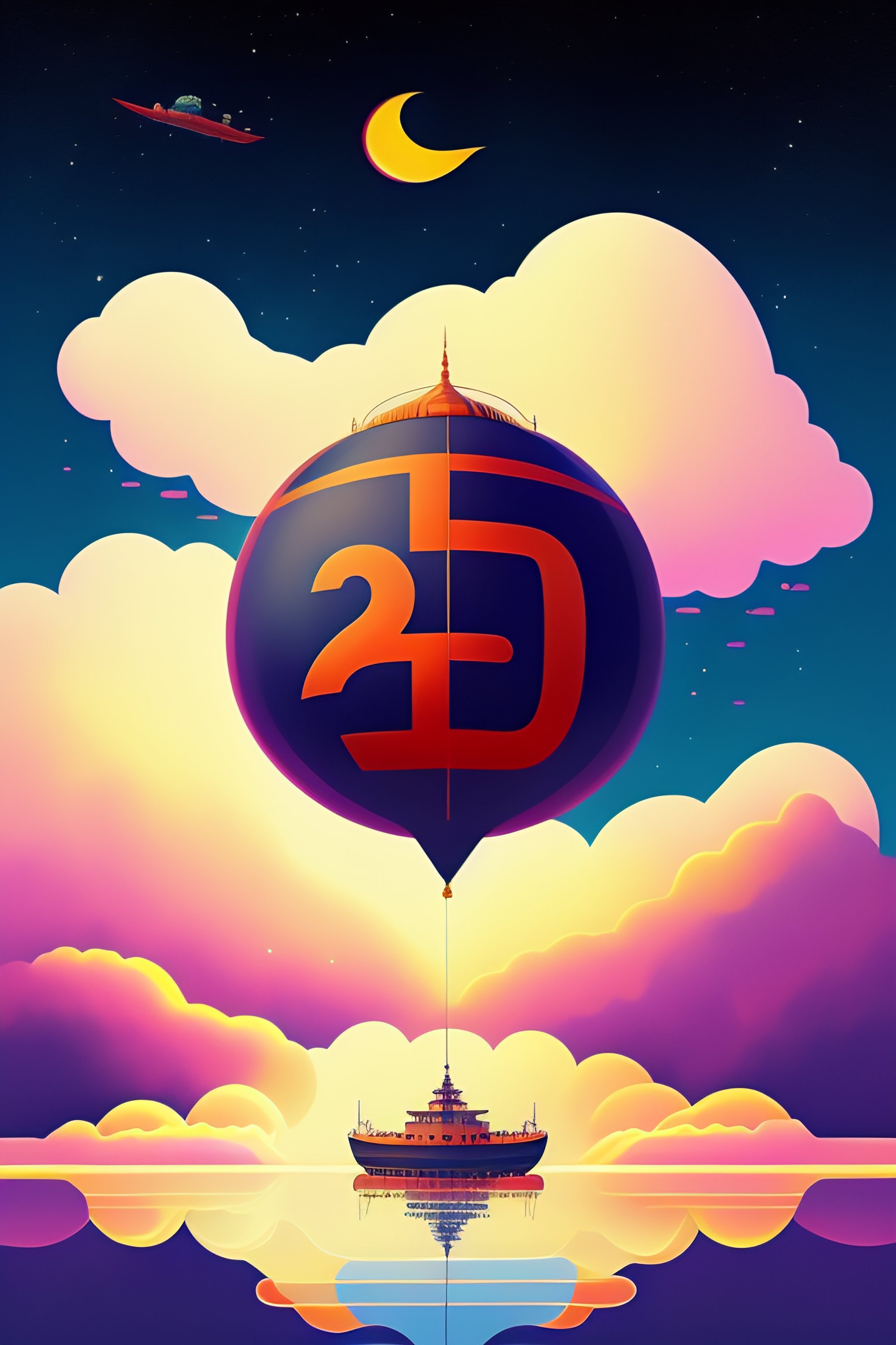 Lexica - Flying prime numbers in studio ghibli style