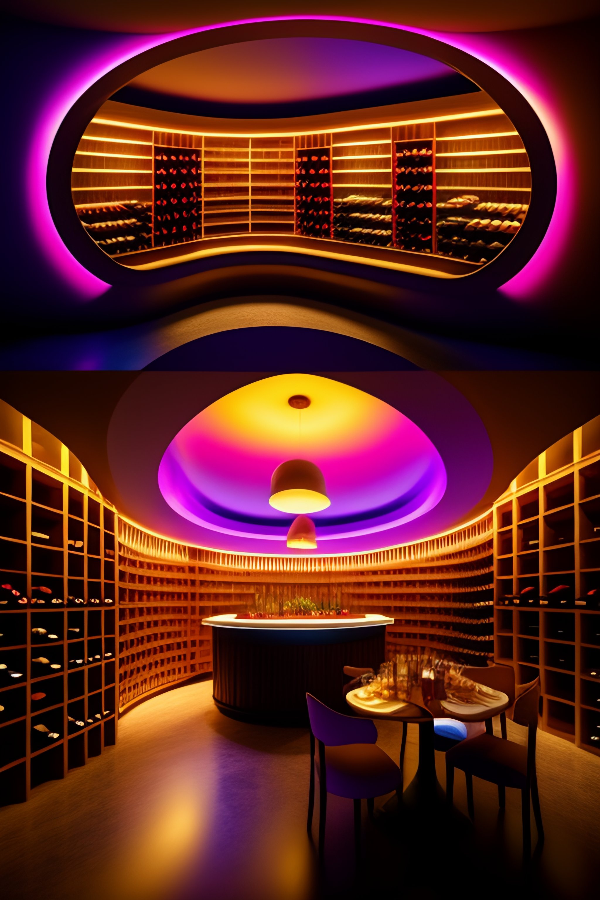 Lexica - Restaurant design, wine cellar, Interior Design in the style ...