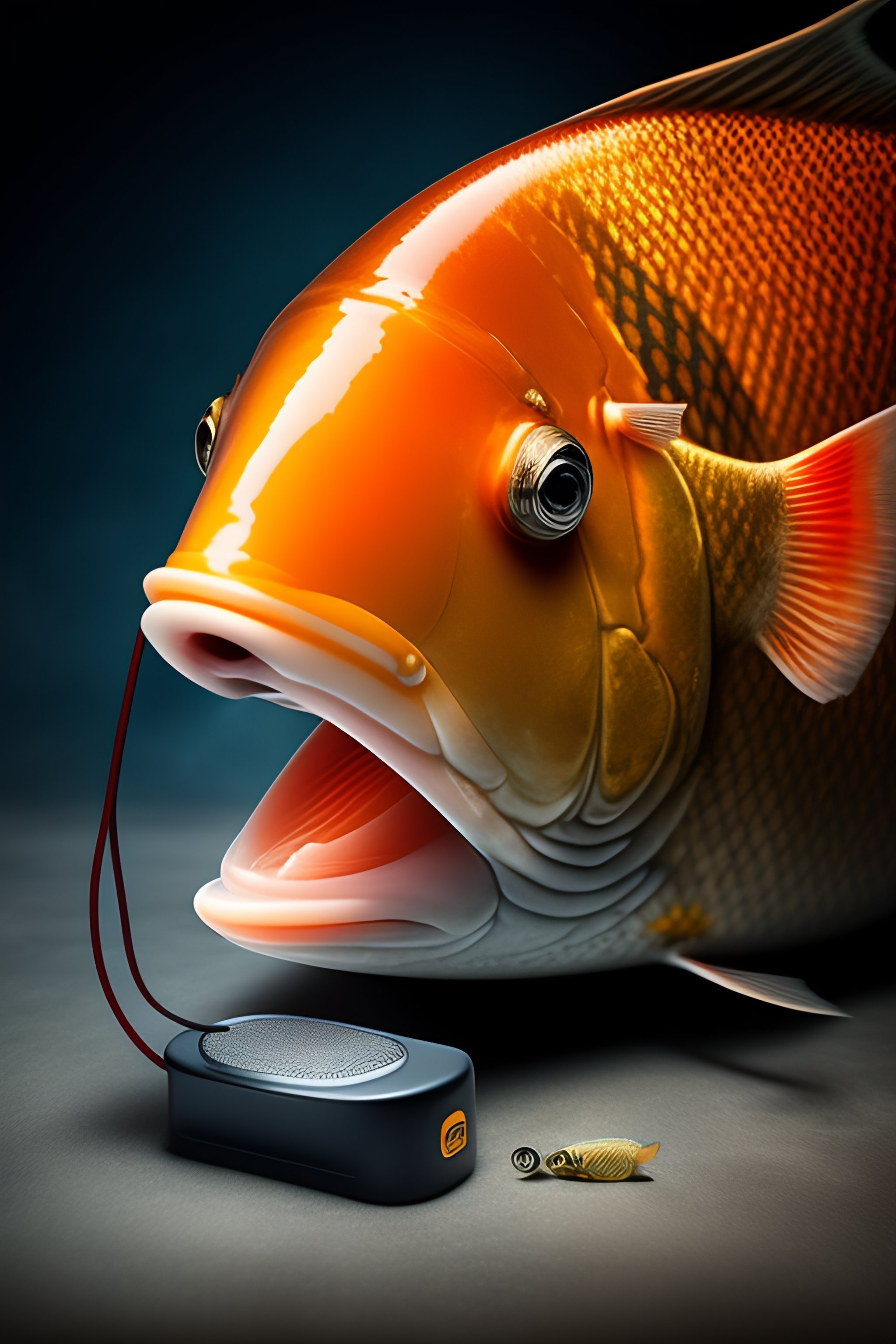 Lexica - Fish talkilng whith a telephone