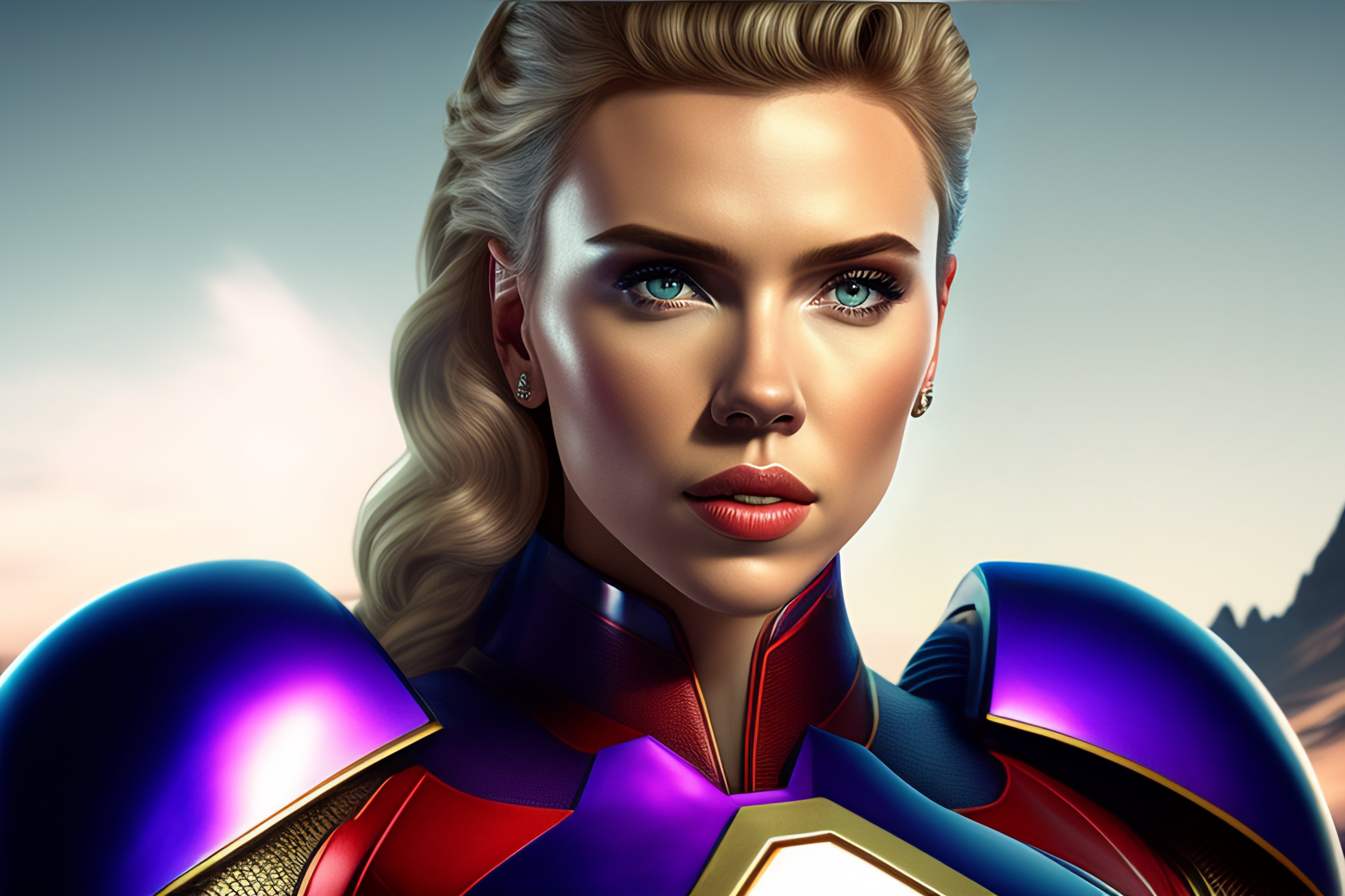 Lexica - Scarlett Johansson 8K realistic power ranger