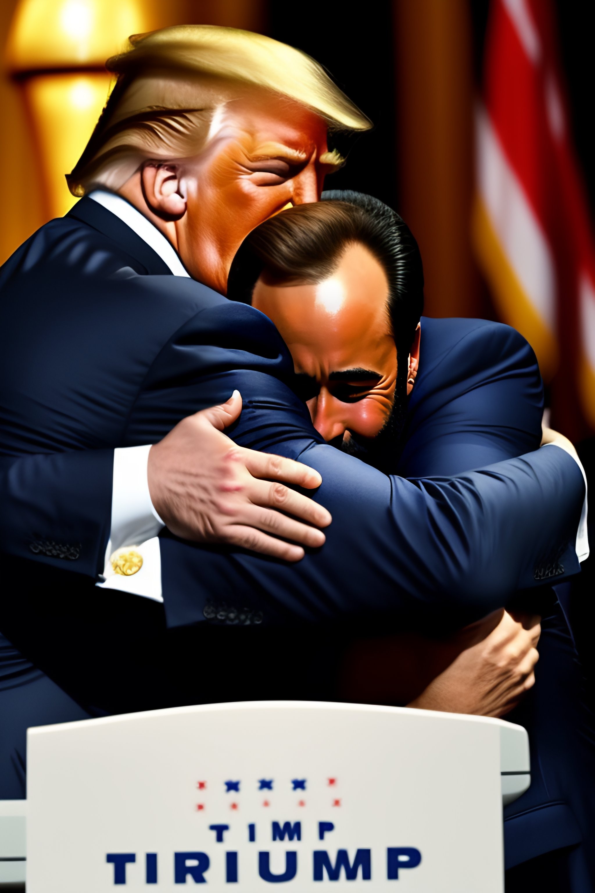 Lexica - Donald trump hugging jeremy piven