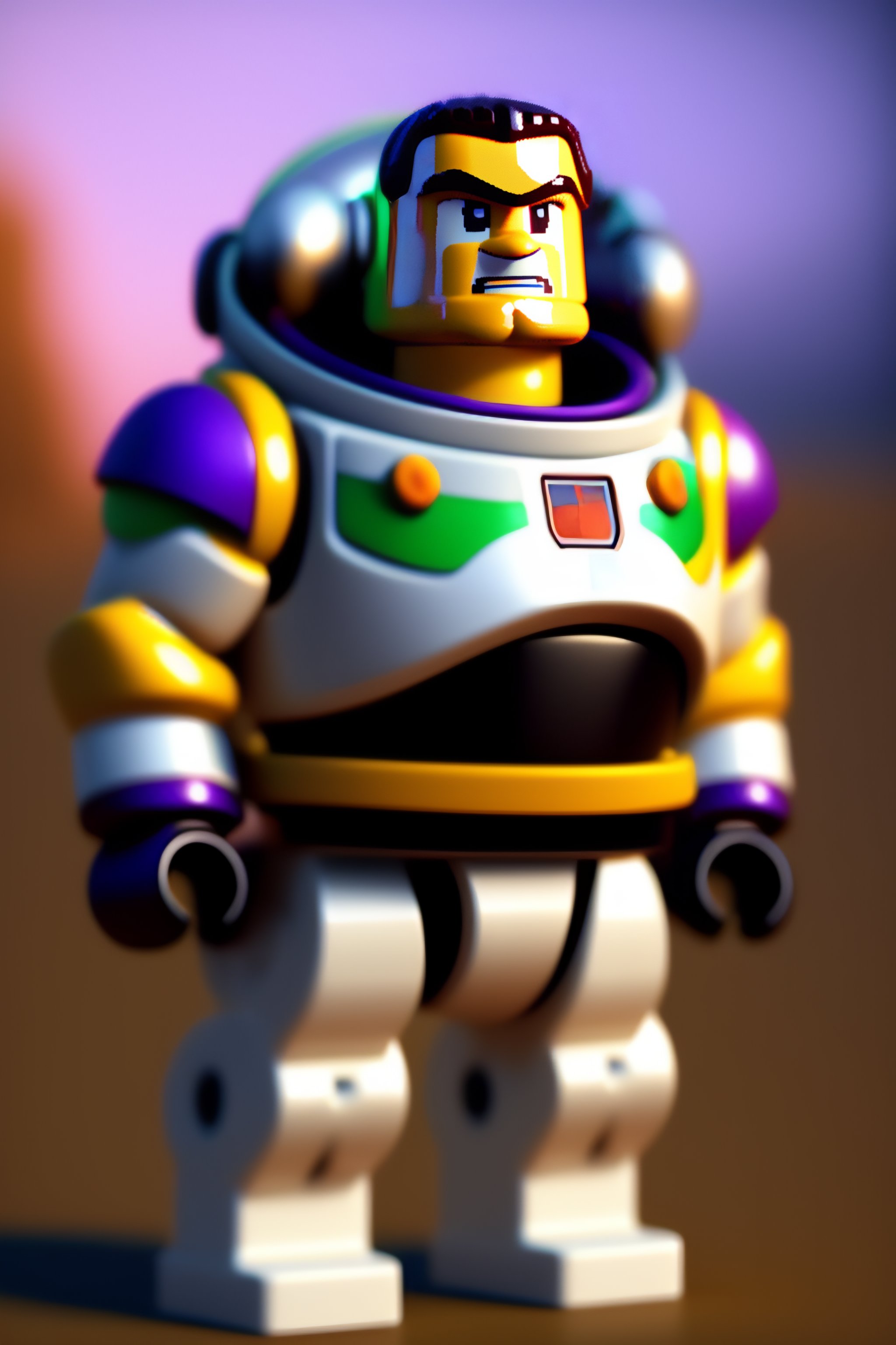 Lexica - Portrait of Lego version of buzz lightyear 3d render