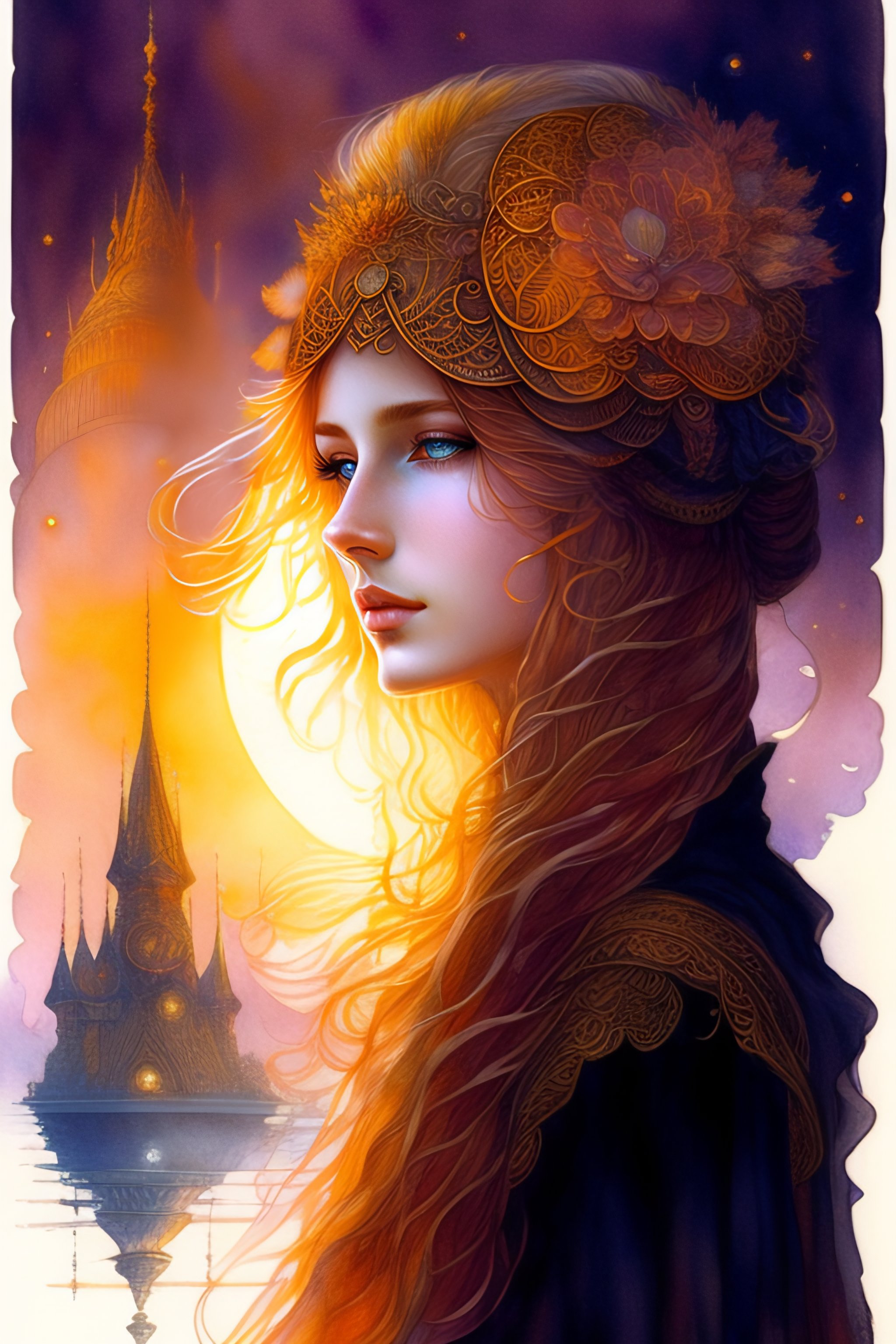 Lexica - Portrait of a pretty girl, messy blonde hair, futuristic ...