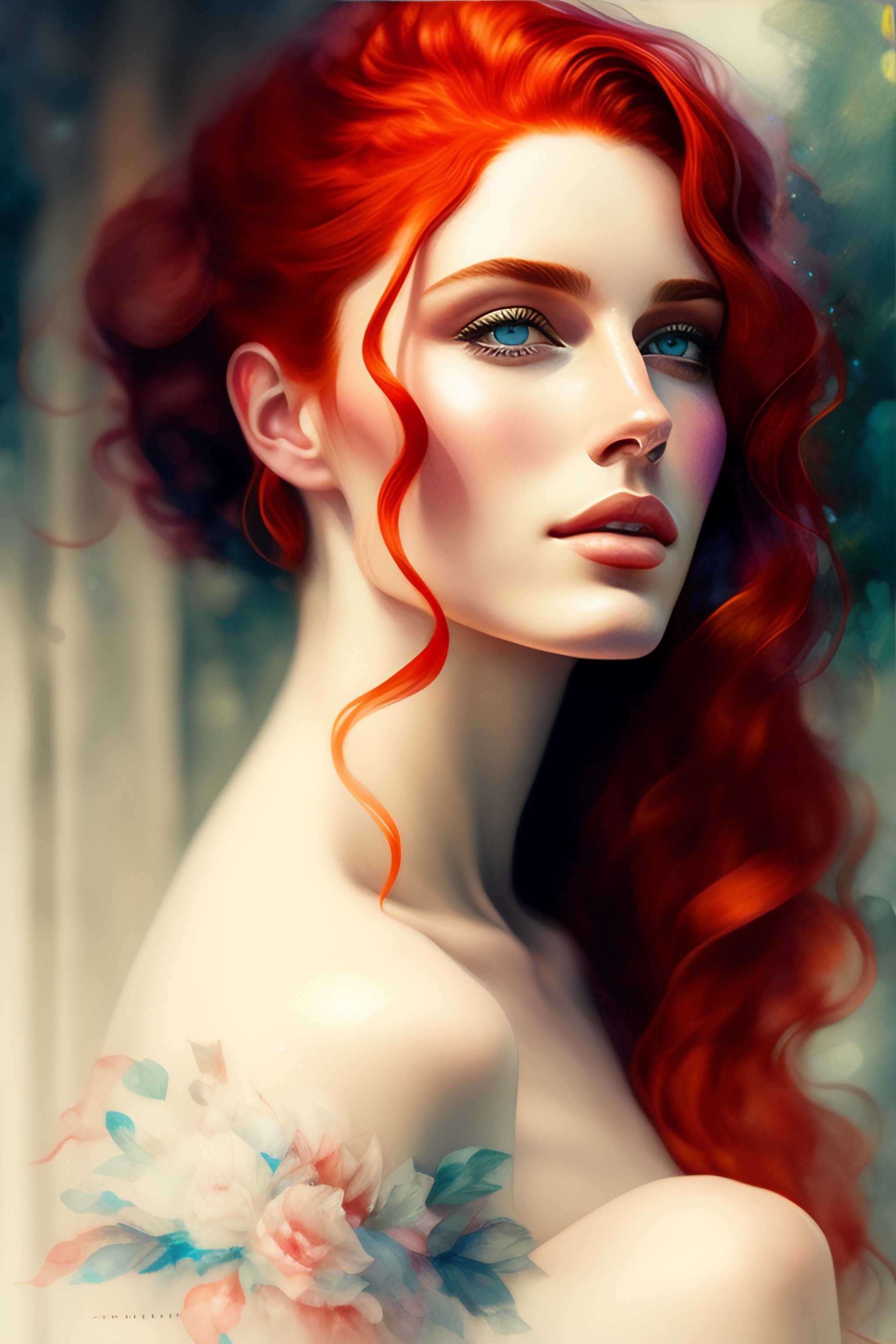 Lexica - Beautiful character design, double exposure painting, front ...