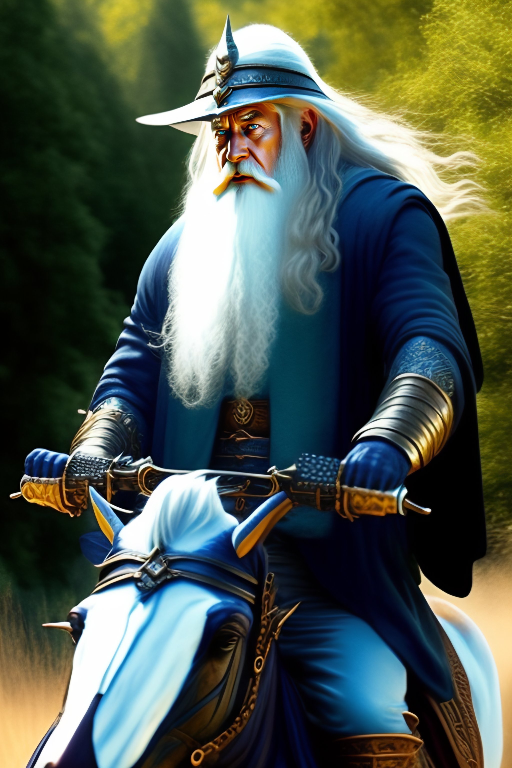 Lexica - Gandalf riding Optimus prime