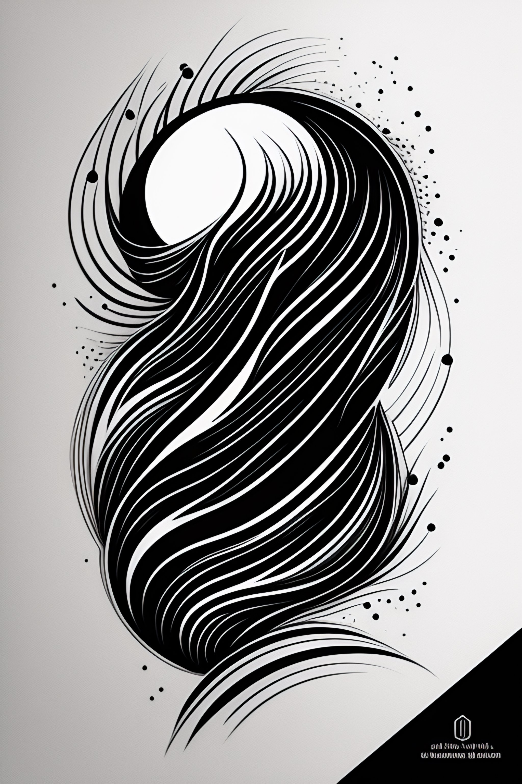 Lexica - A simple tattoo design depicting depression using sketch lines ...