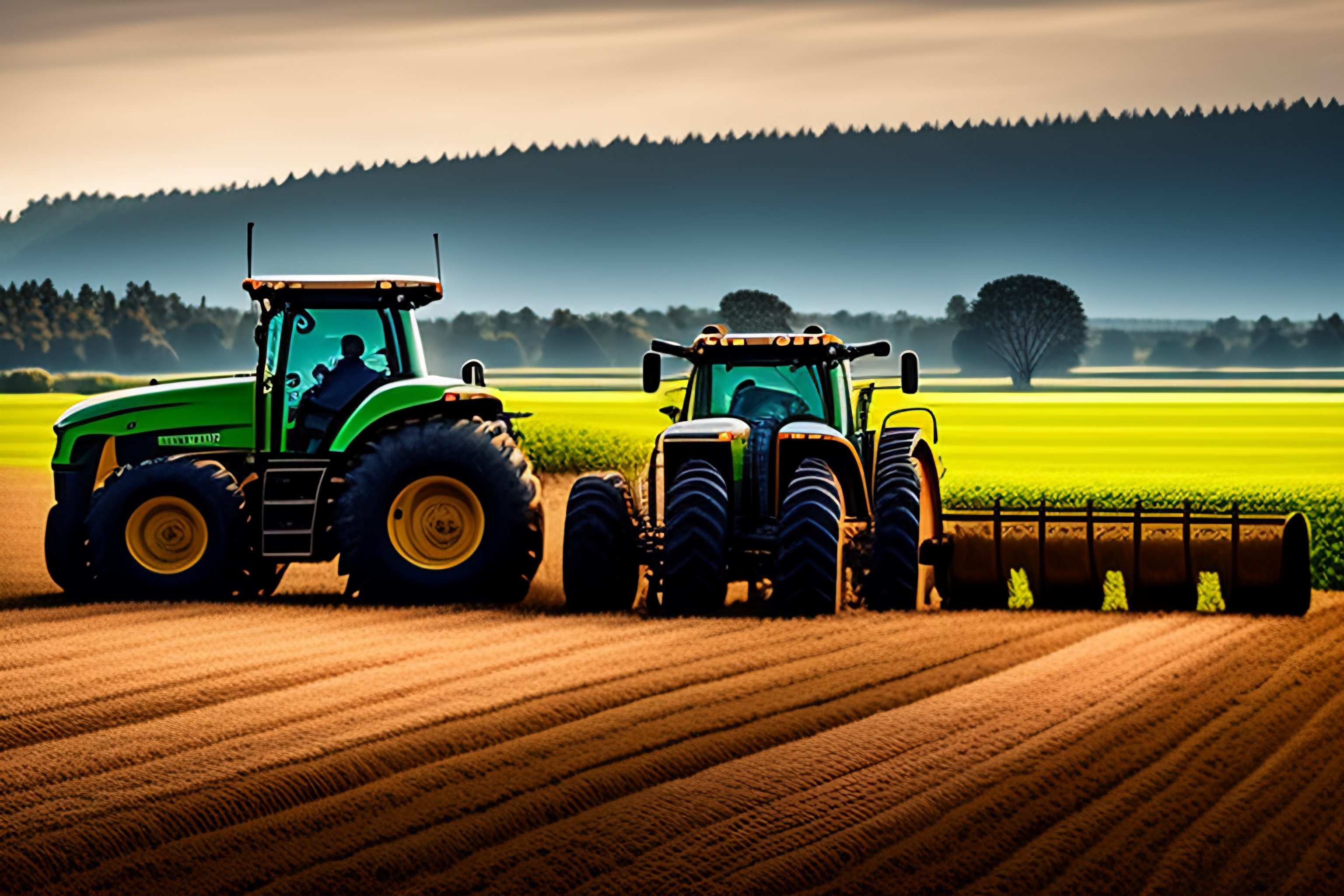 Lexica - Farmer in the field plowing