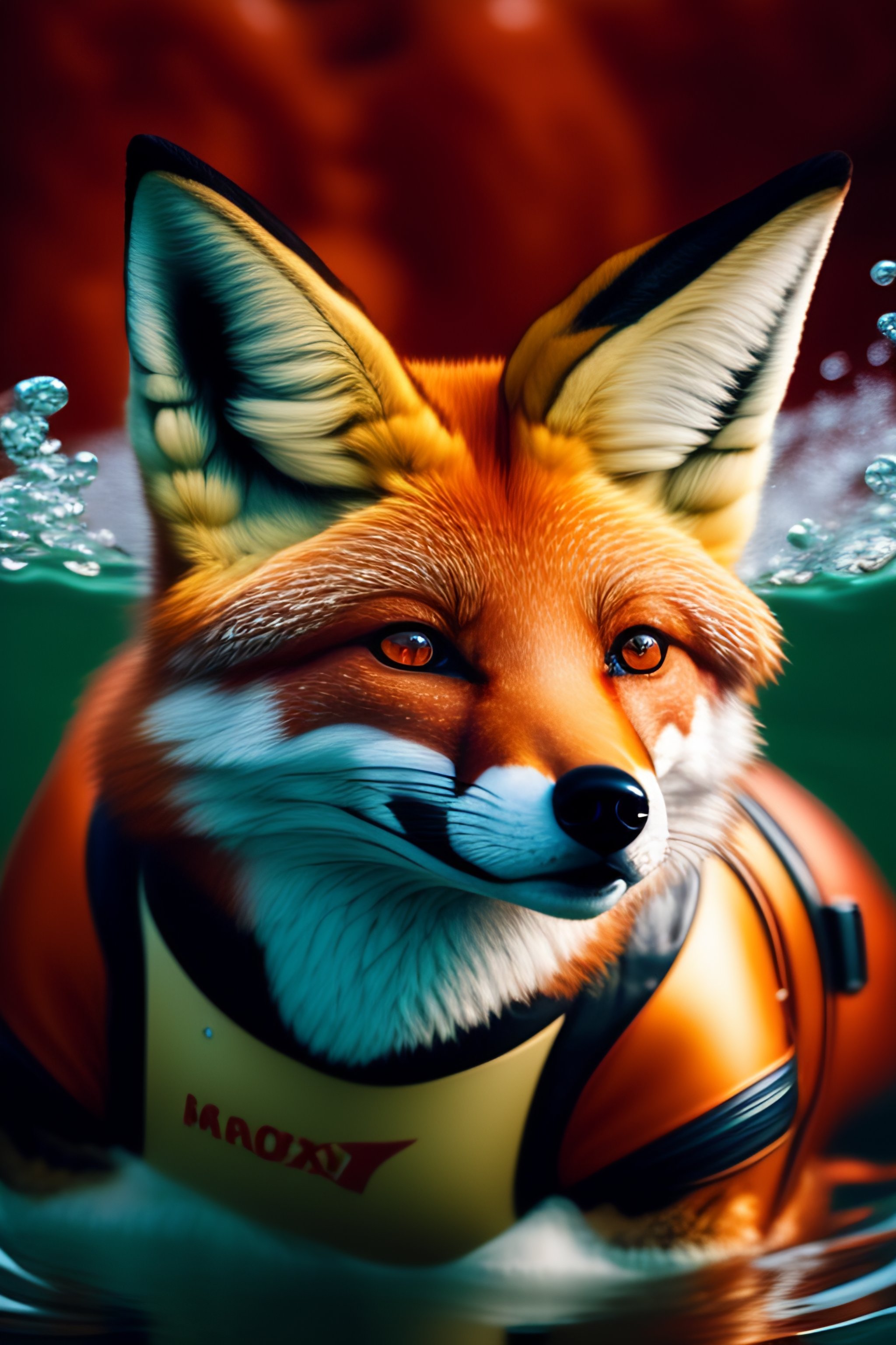 Lexica - Crazy fox in a diving suit