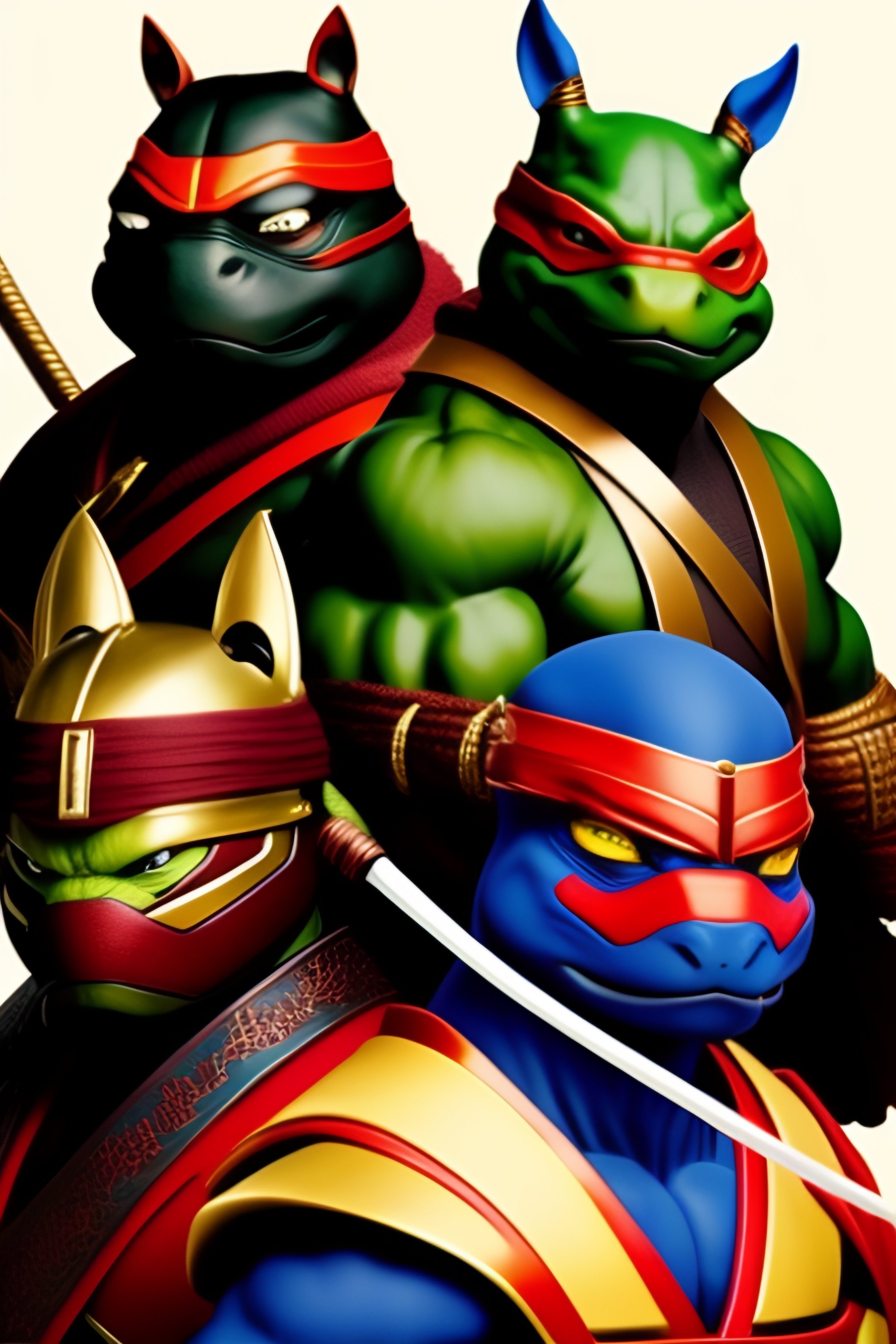 Lexica - Make picture ninja turtles as samurai