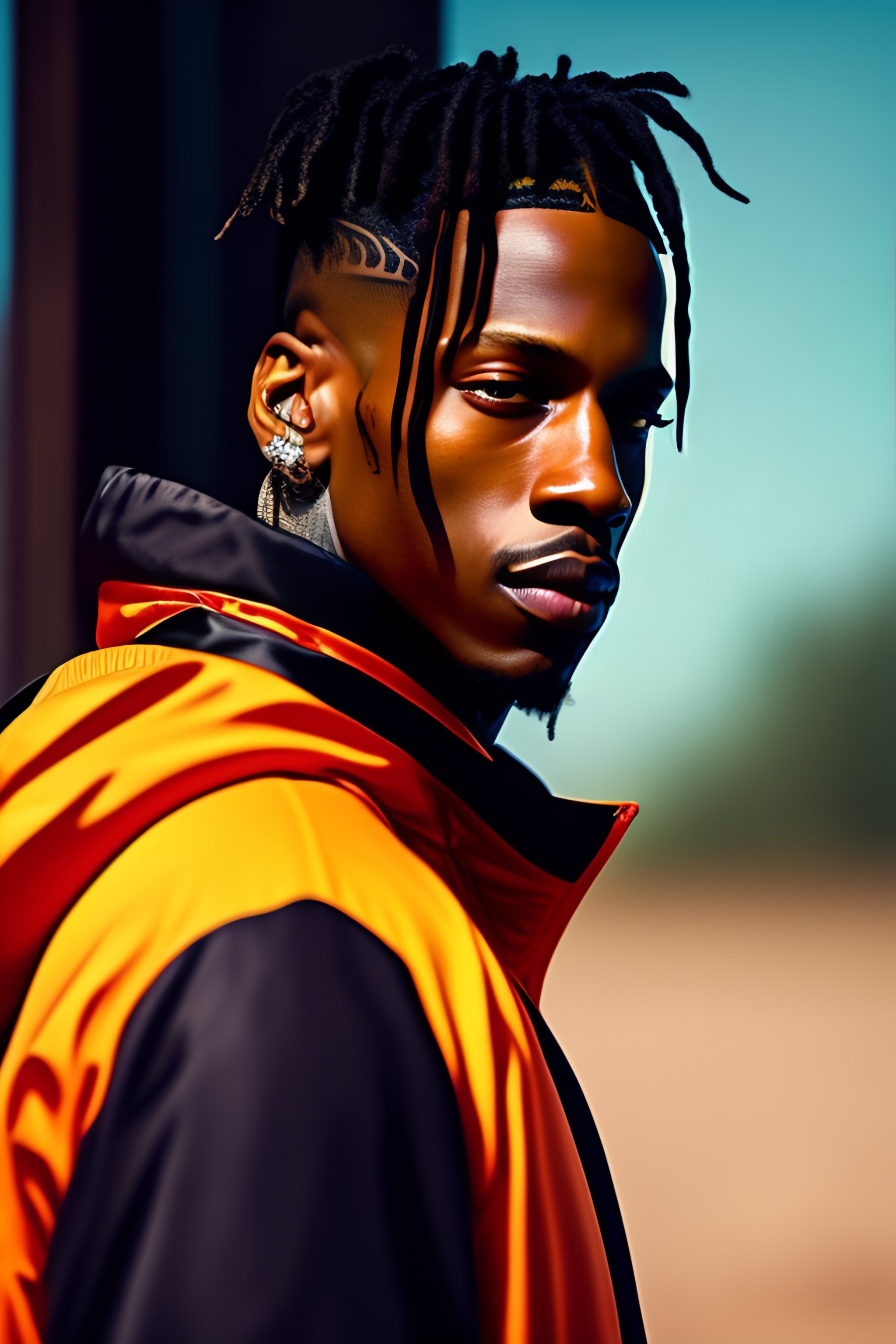Lexica - Travis Scott as a pokemon trainer, cinematic, film still, 4k