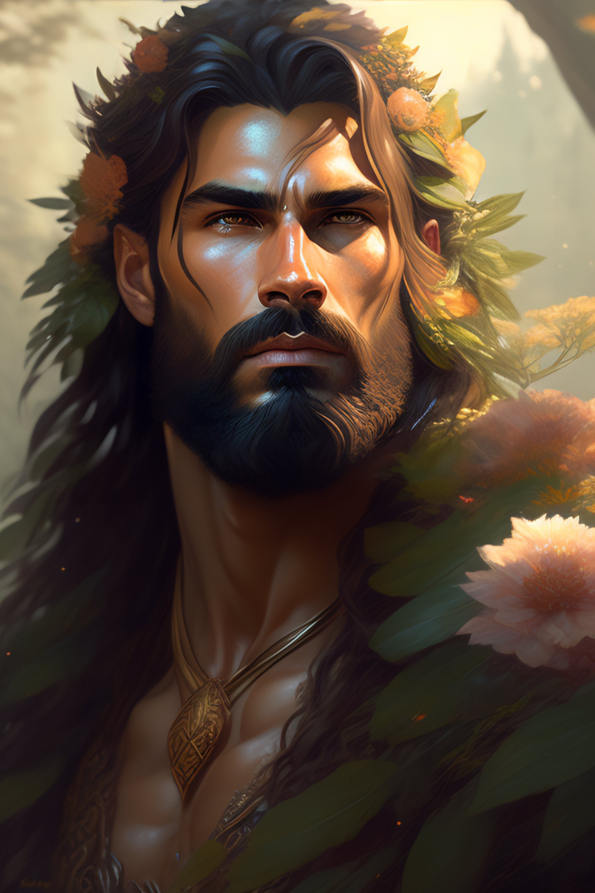 Lexica - God of the forest, 3 0 years old, rugged, male, gorgeous ...