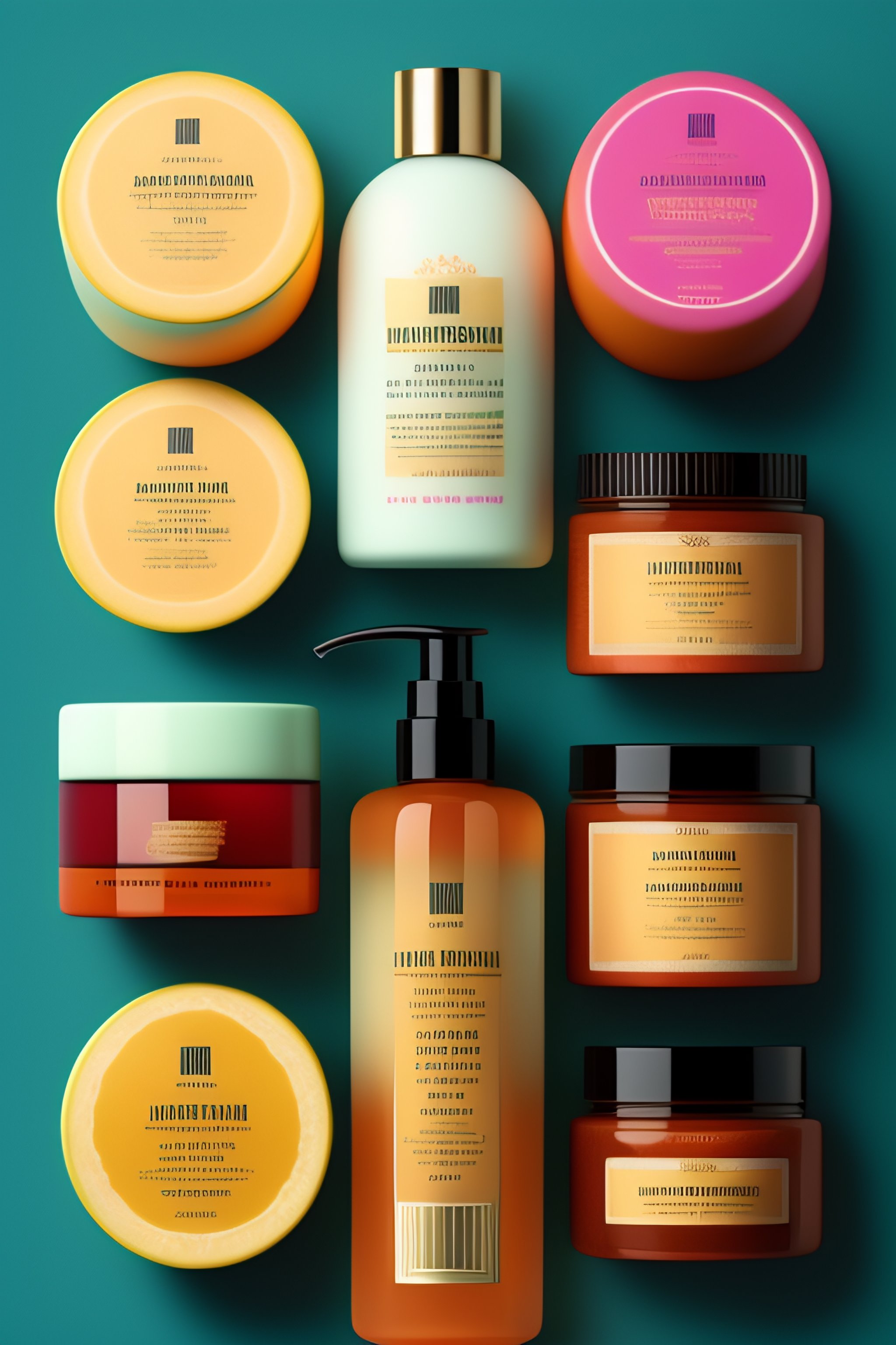 Lexica - Japan hair products, a poster design for a contemporary ...