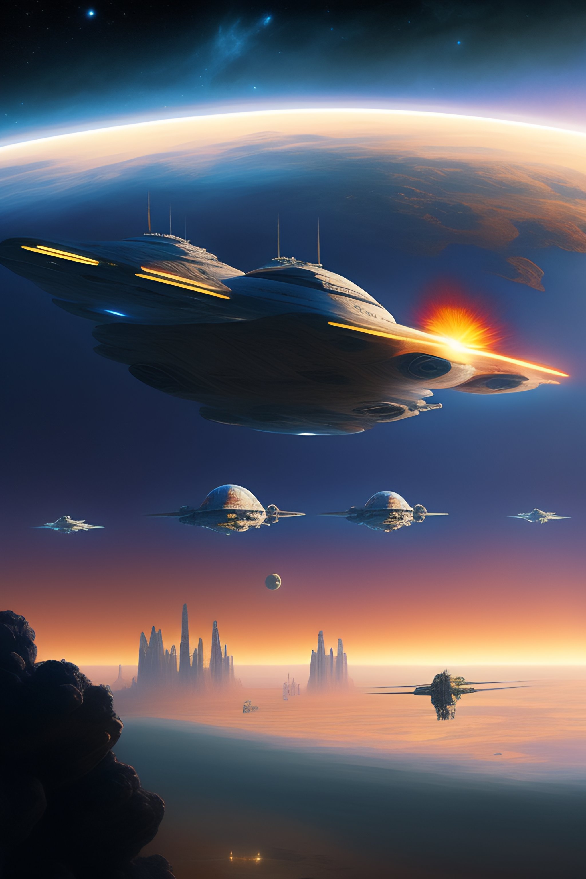 Lexica - Star Wars attacking Earth