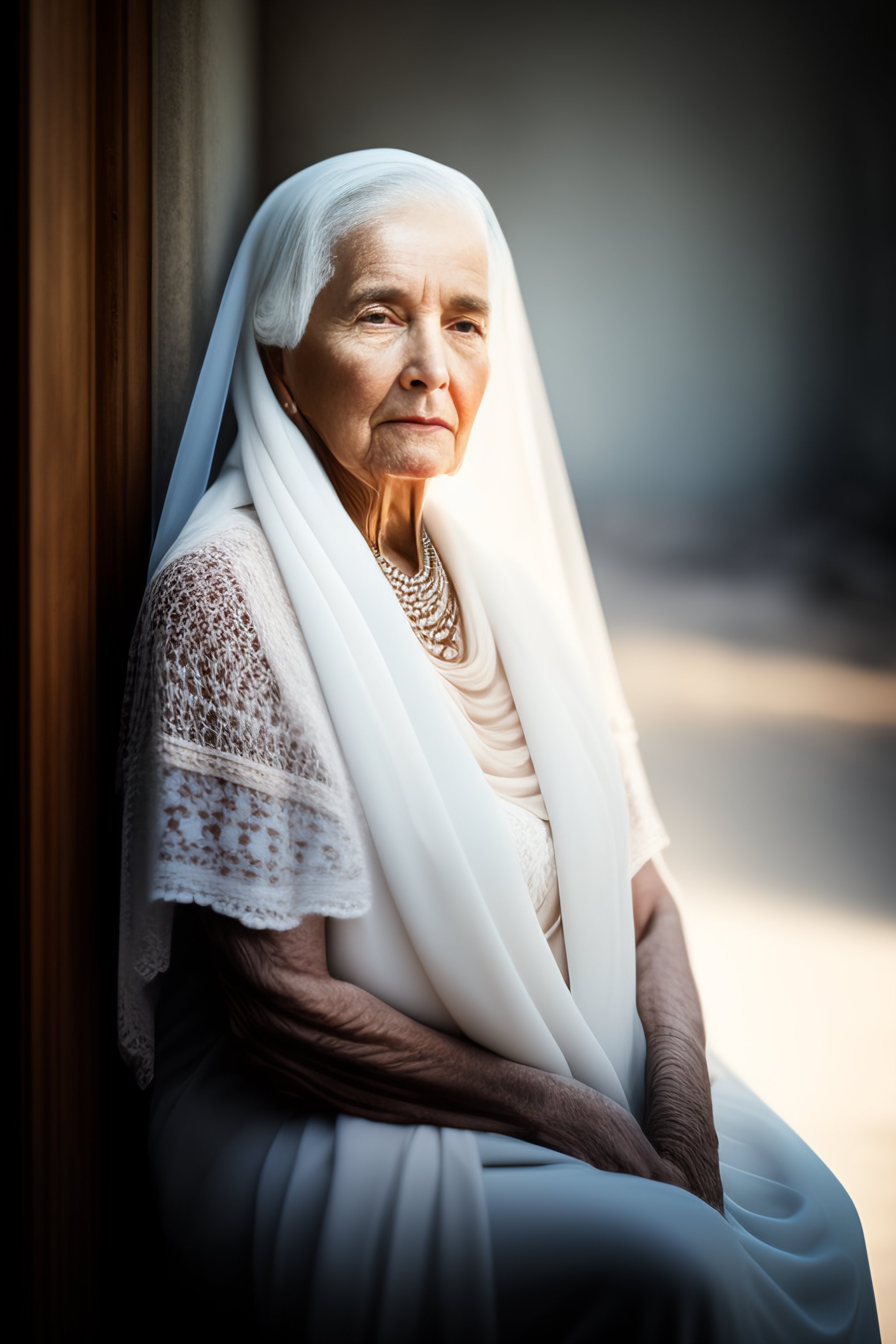 Lexica - An ultrarrealistic photo of a beautiful woman over 85 years ...