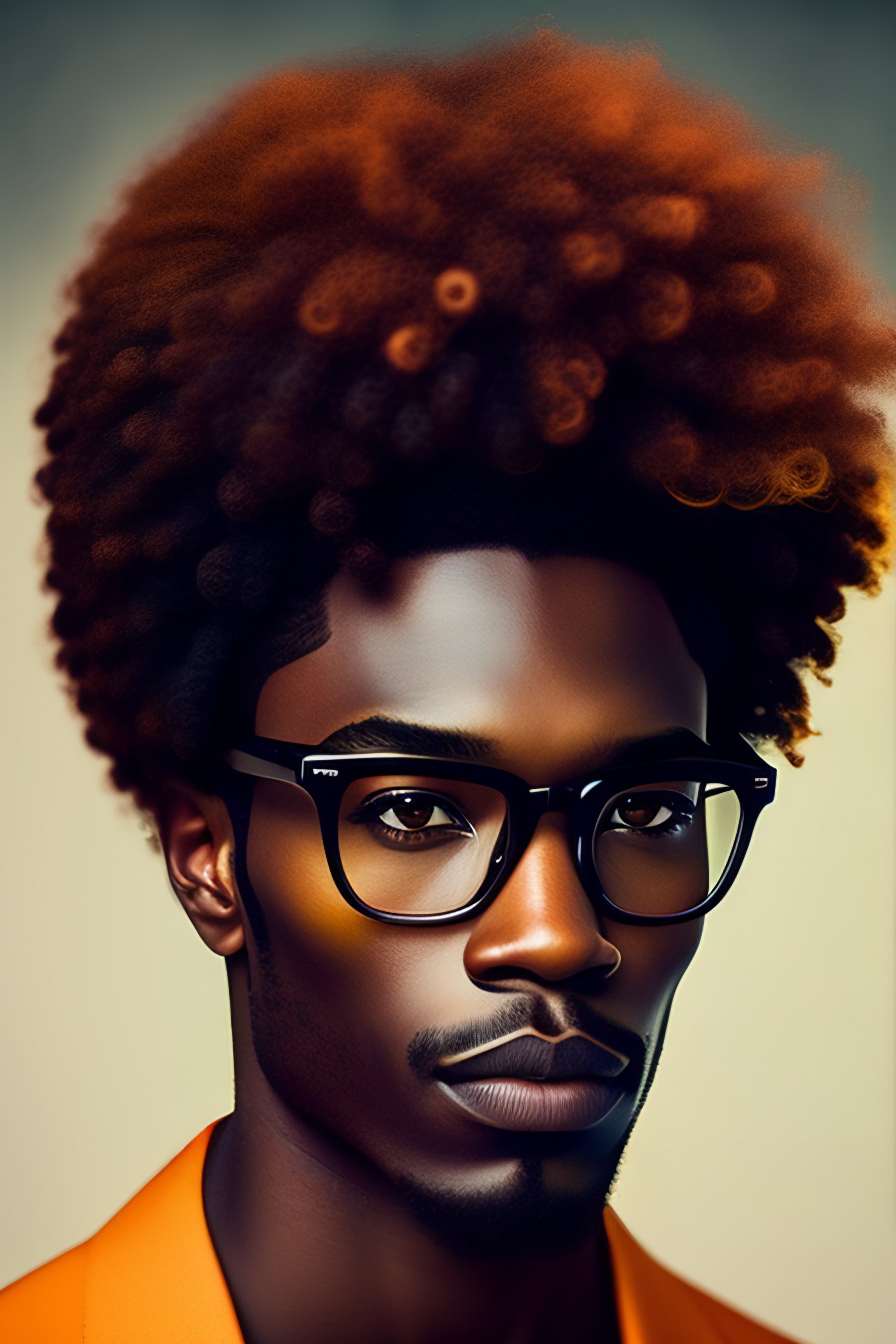 Lexica Manga Black Man Eyeglasses Curly Hair
