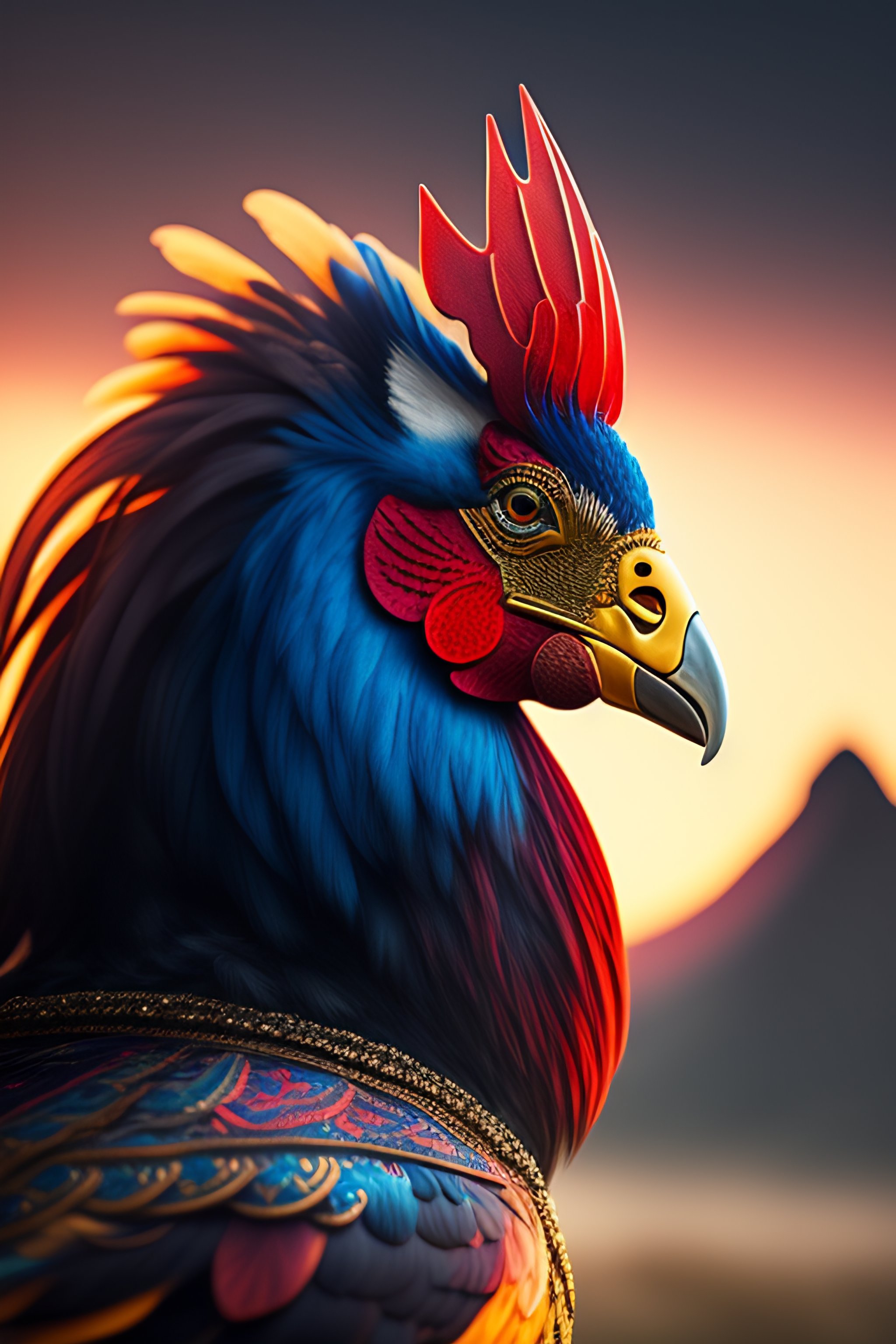 Lexica - Warrior, rooster mount