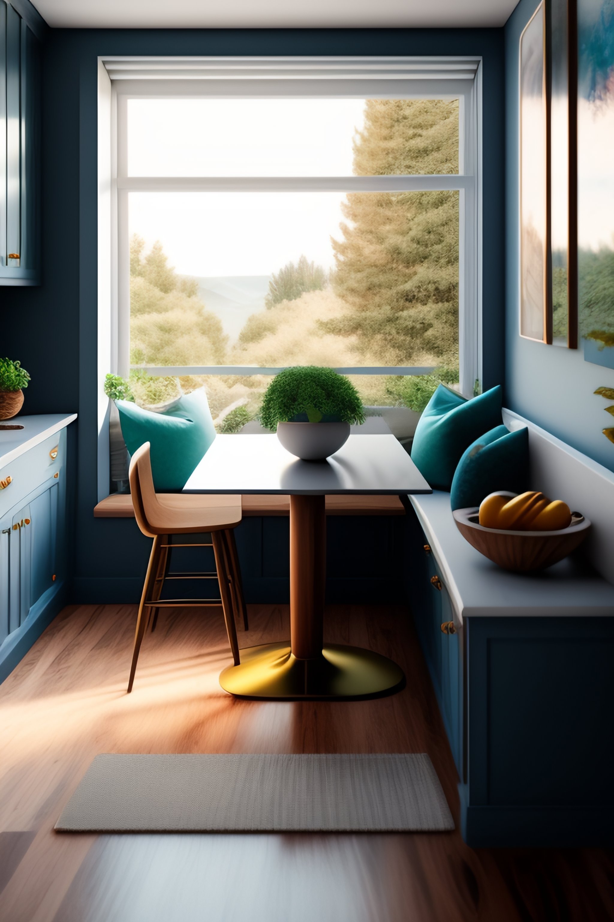 Lexica - Kitchen nook, 4k image