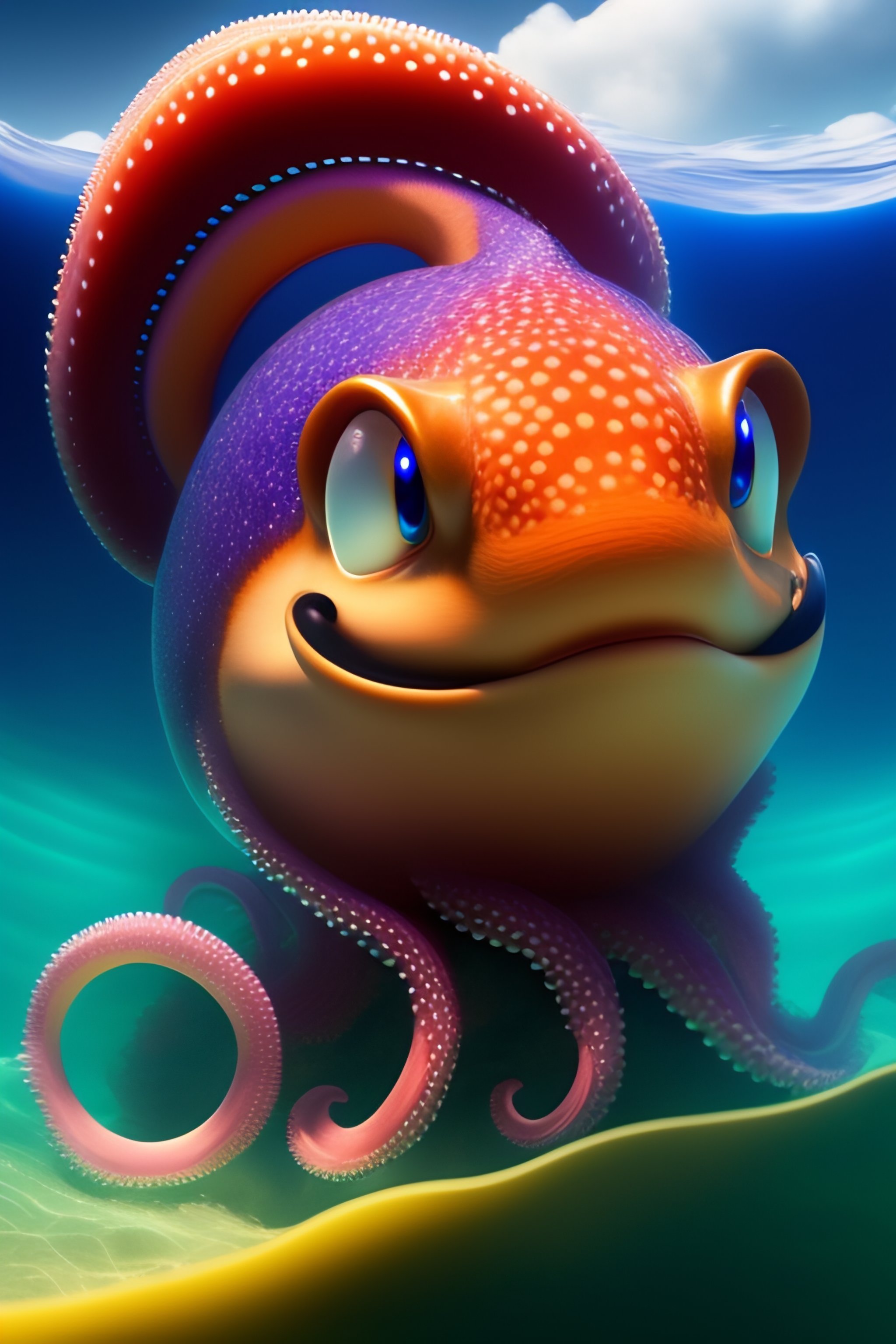 Lexica - Sonic the hedgehog as an octopus