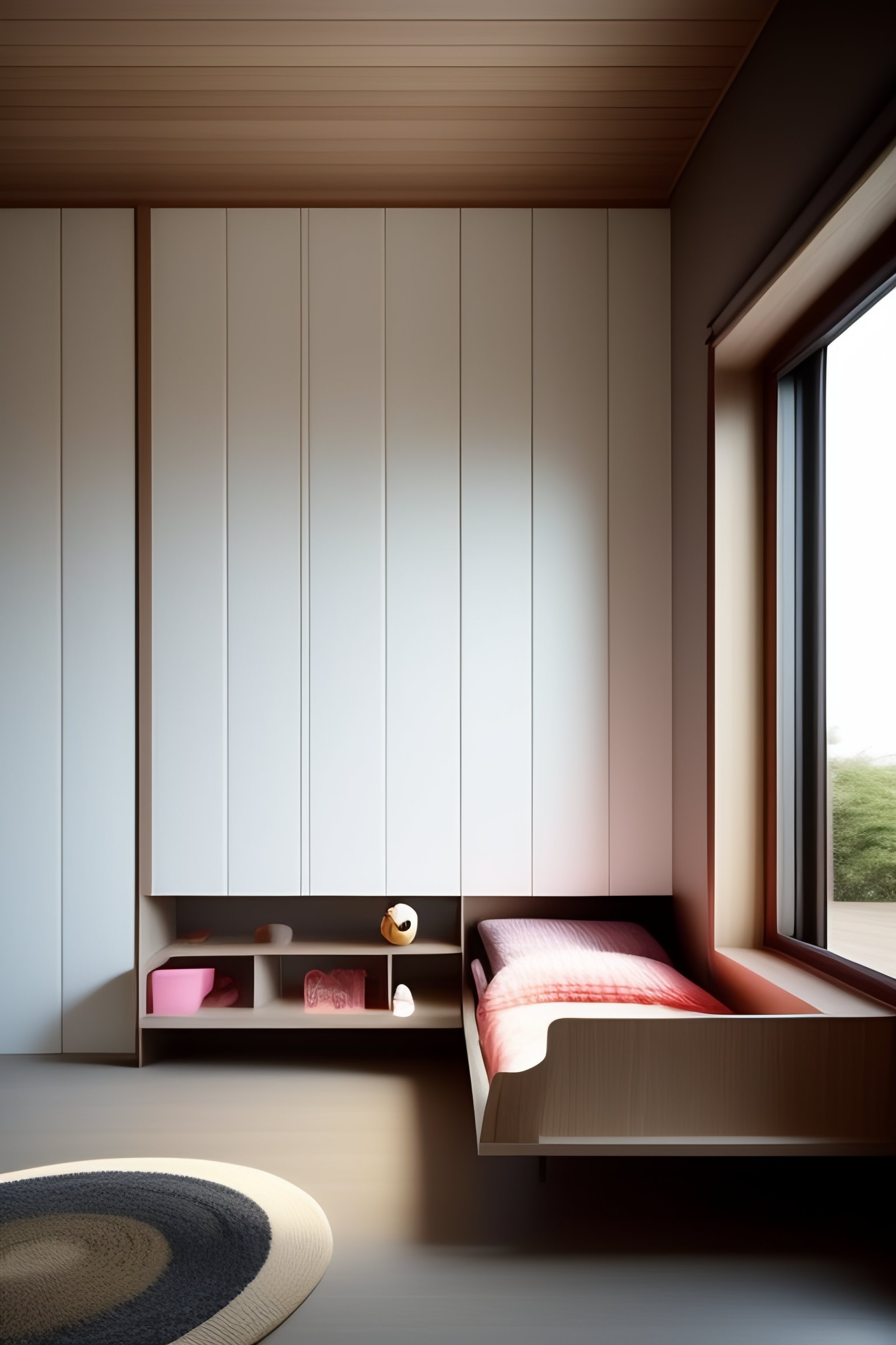 Lexica - Japaneese children room minimalist wood white