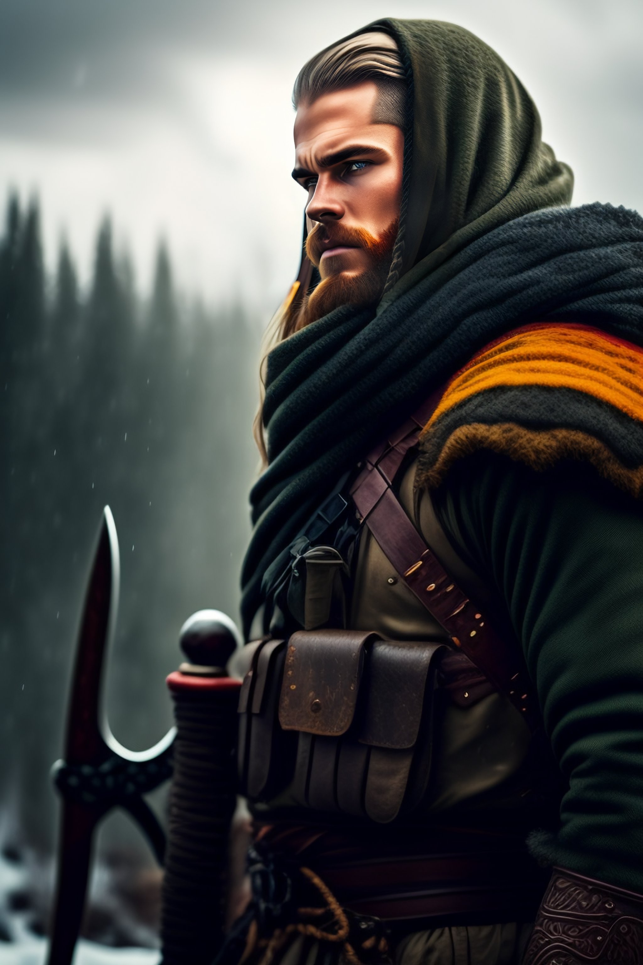 Lexica - A modern warfare viking soldier with axe