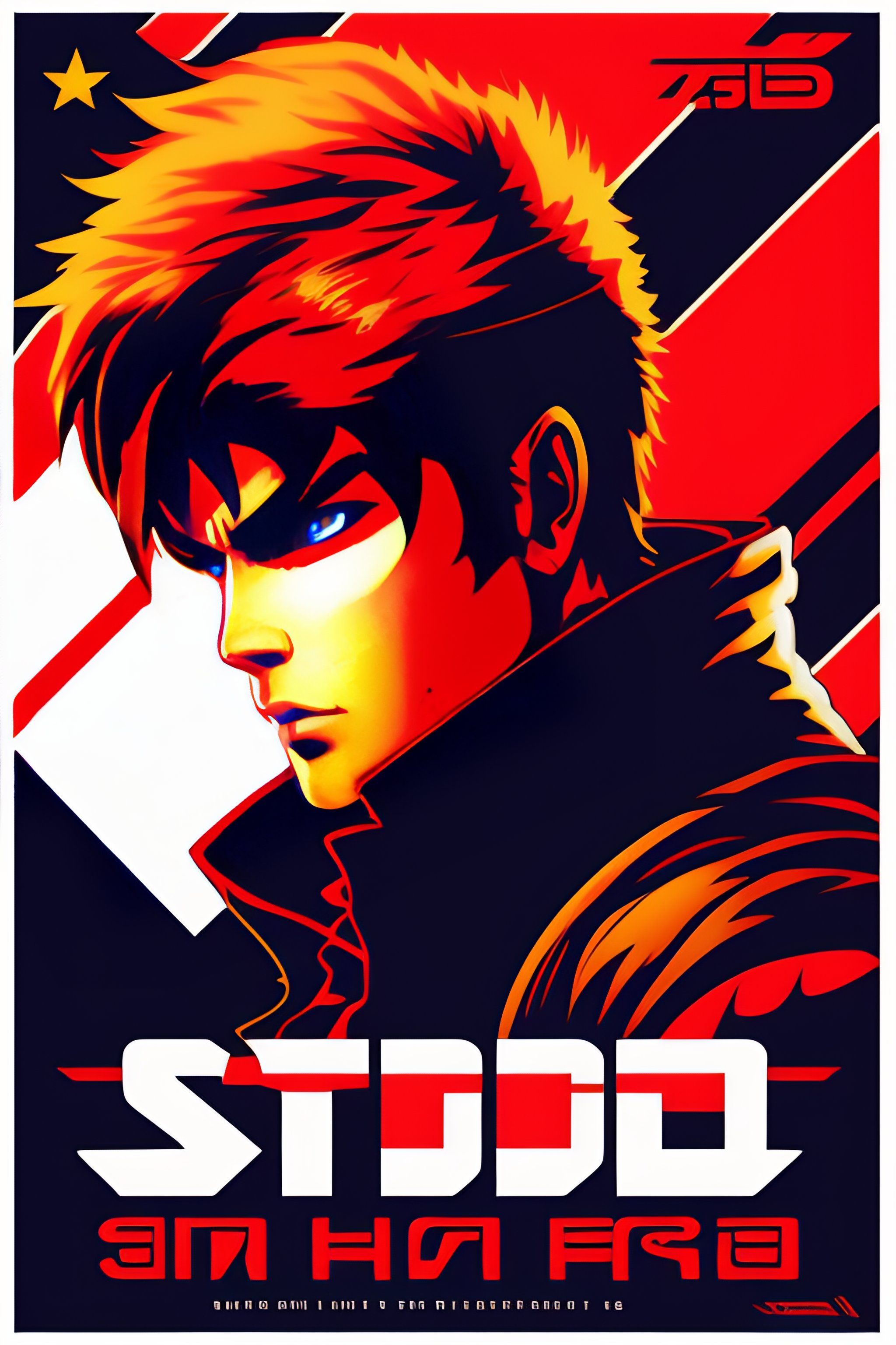 Lexica - Strider hiryu capcom as soviet propaganda vector 2d flyer ...