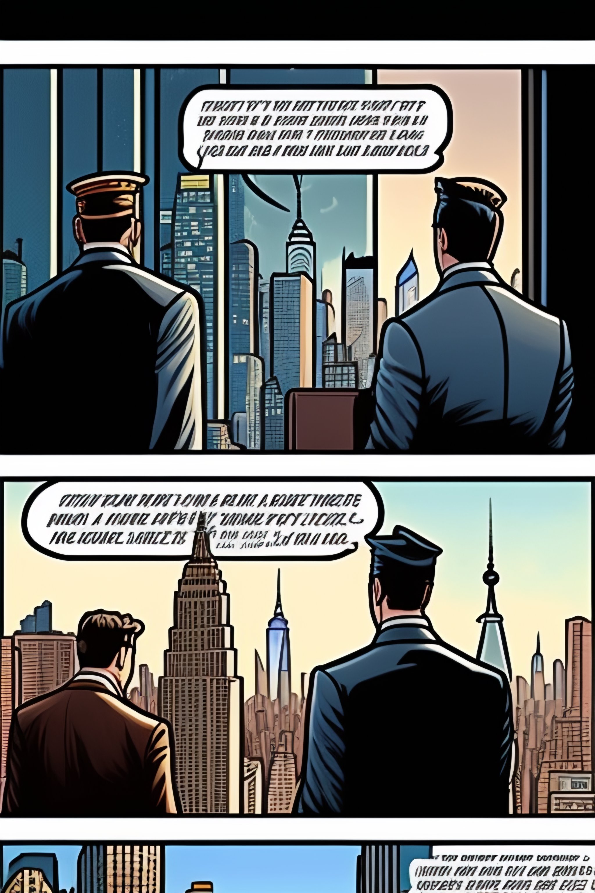 Lexica - A comic strip type images have 4 scenes about a man fighting ...