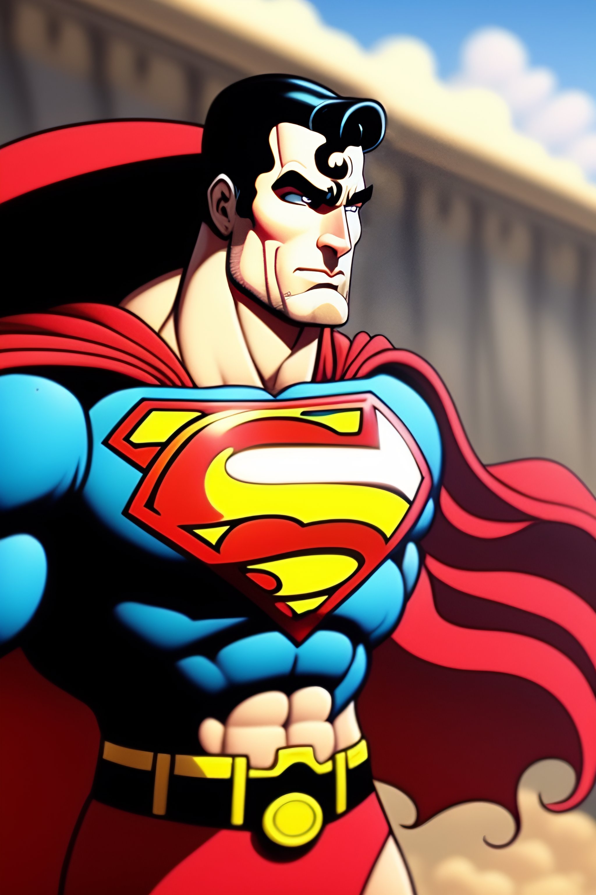 Lexica - Bad superman cartoon