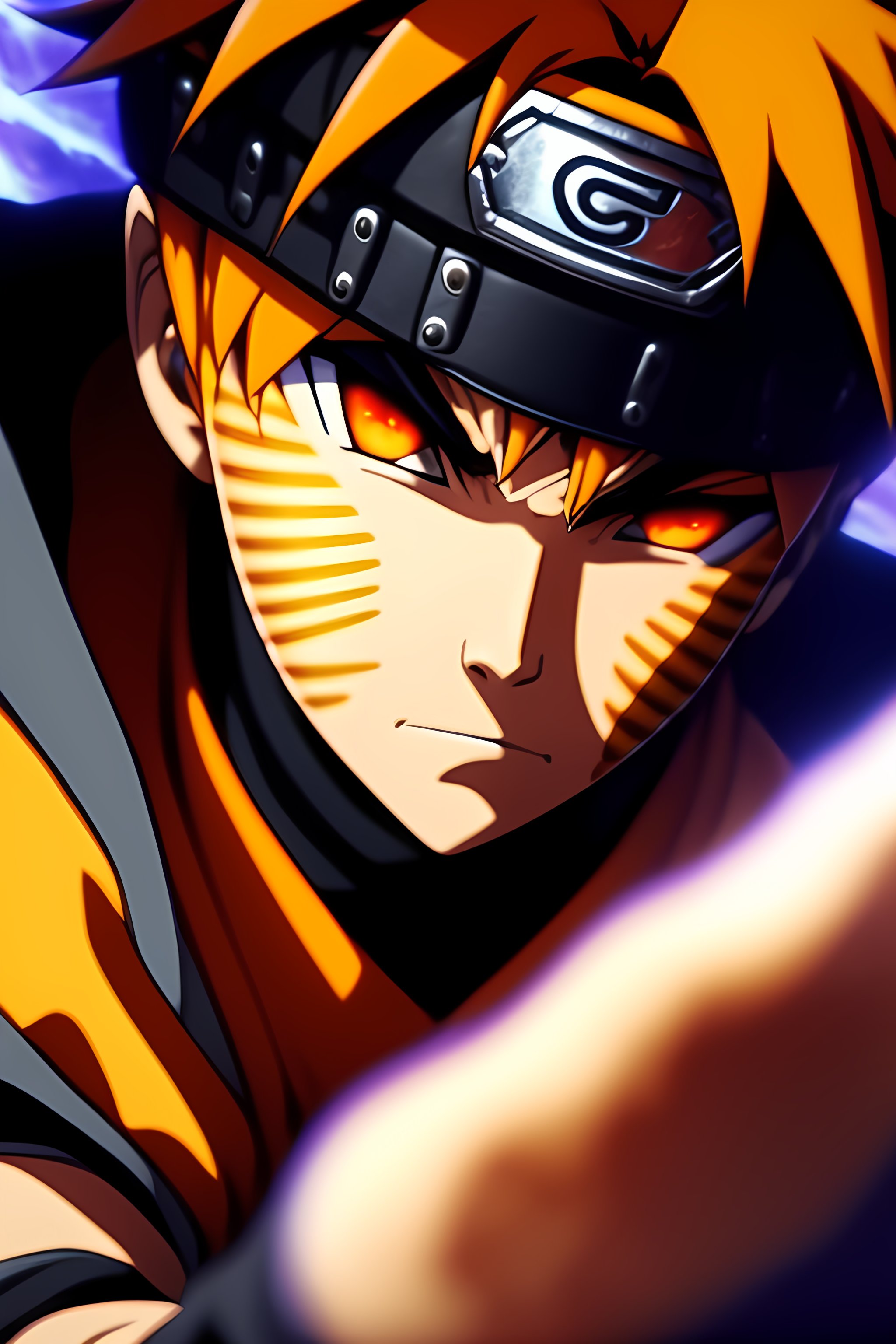 Lexica - Naruto from Naruto close up of Naruto preforming the rasengan