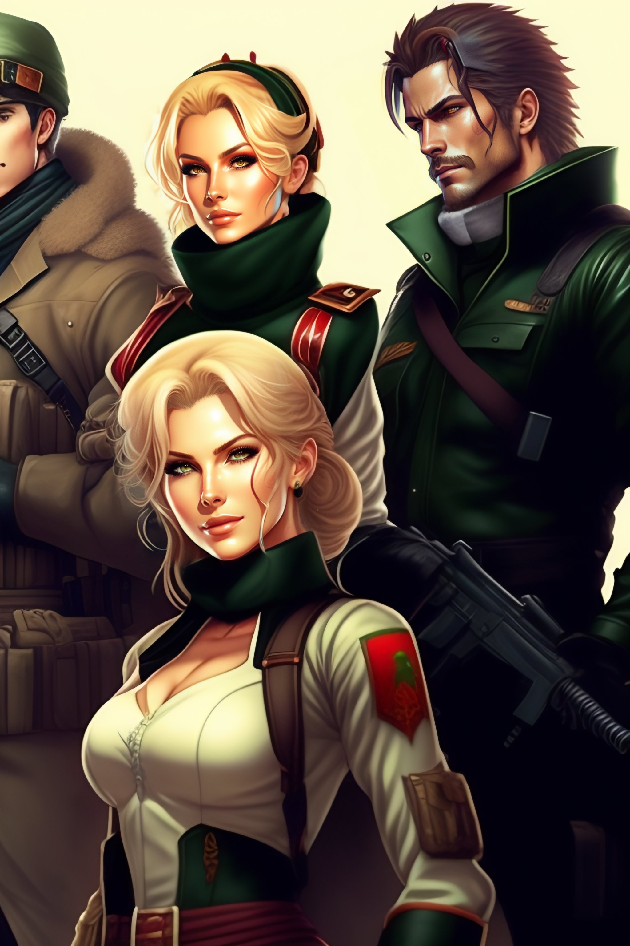 Lexica - Metal gear characters in christmas attire