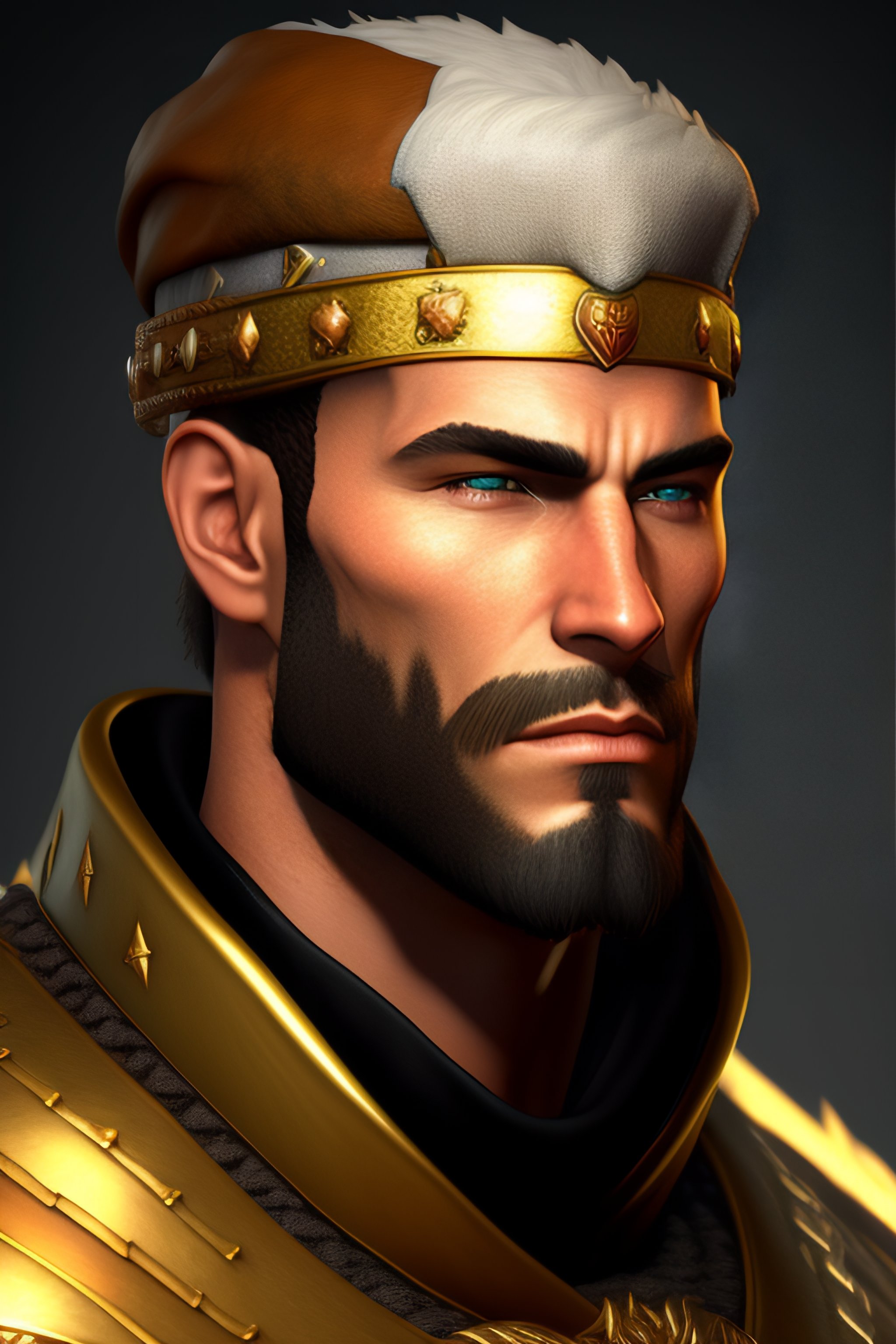 Lexica - Head Portrait fantasy style Mercenary Medieval