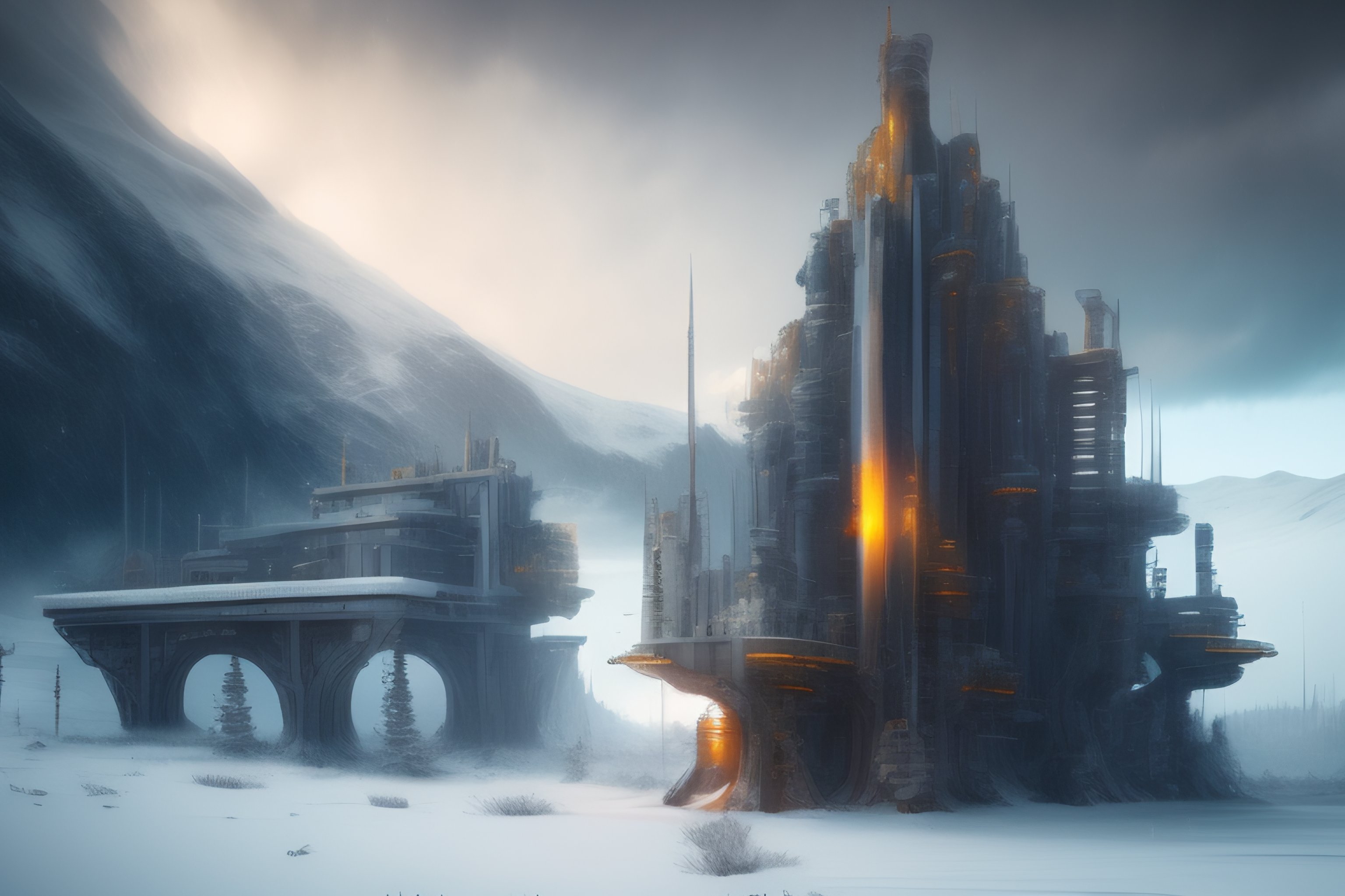 Lexica - Epic professional sci - fi digital art of a industrial ...