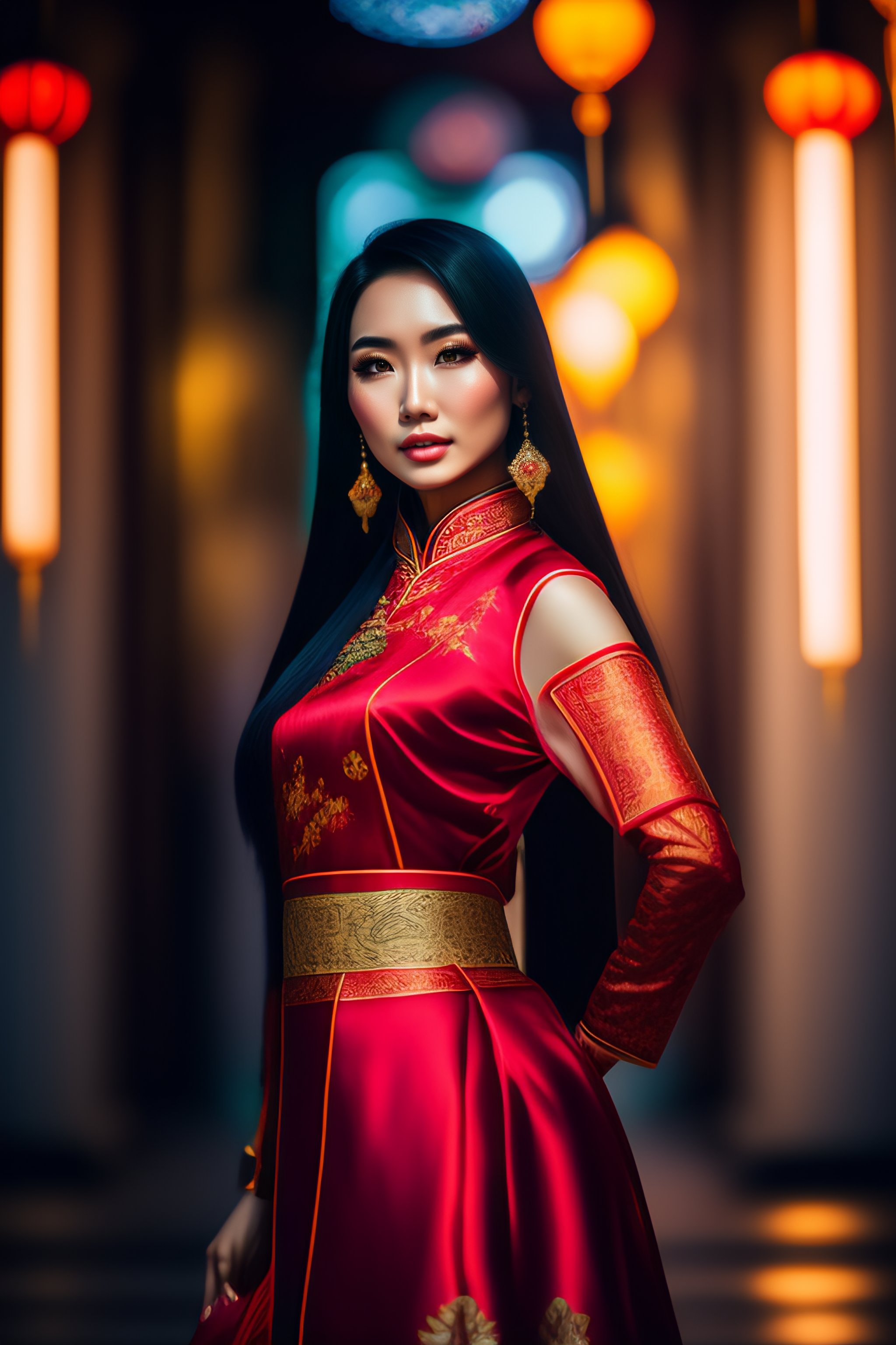 Lexica - Full body image,beautiful face, hot young Asian American elf ...