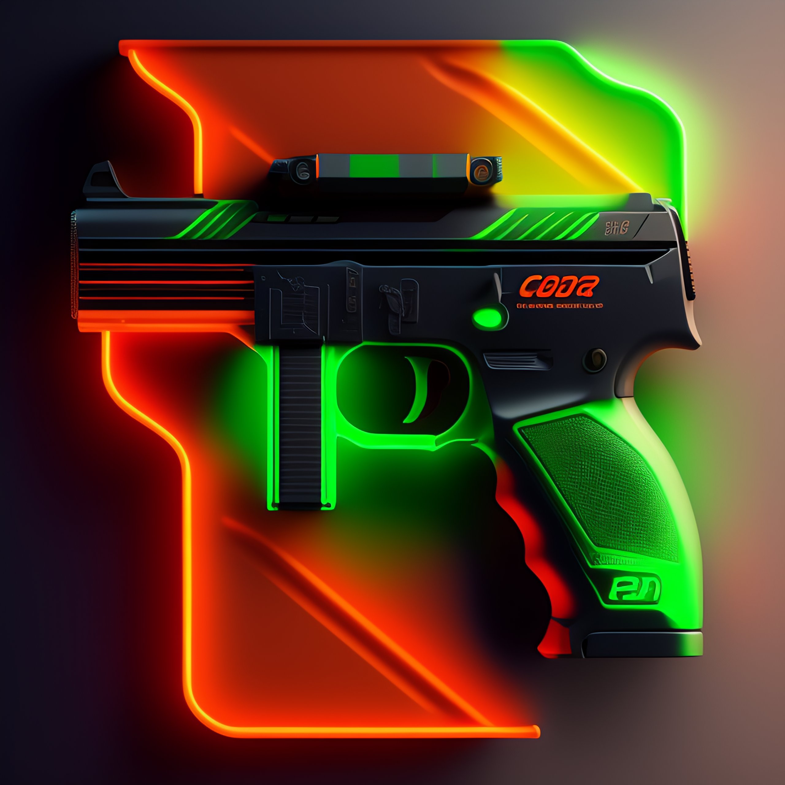 Lexica - CS-GO deluxe terrorist skin, hollographic orange and green ...