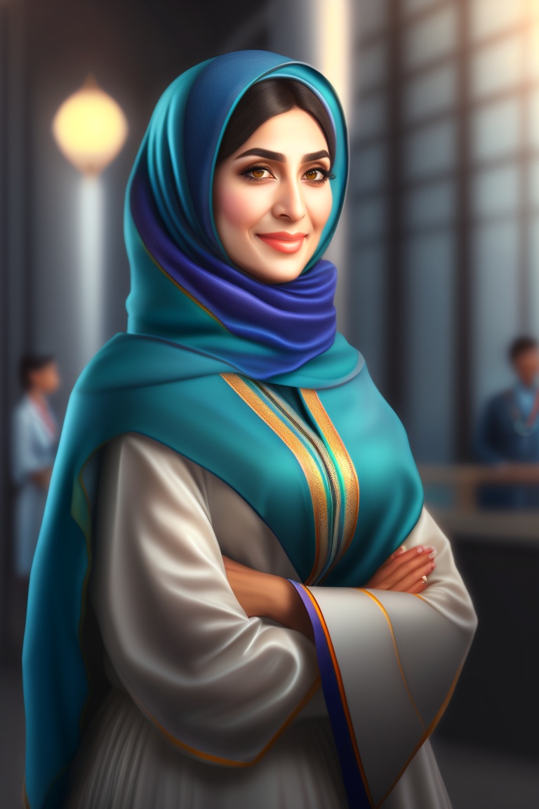 Lexica - Photo of a realistic experienced Pakistani Muslim Female ...
