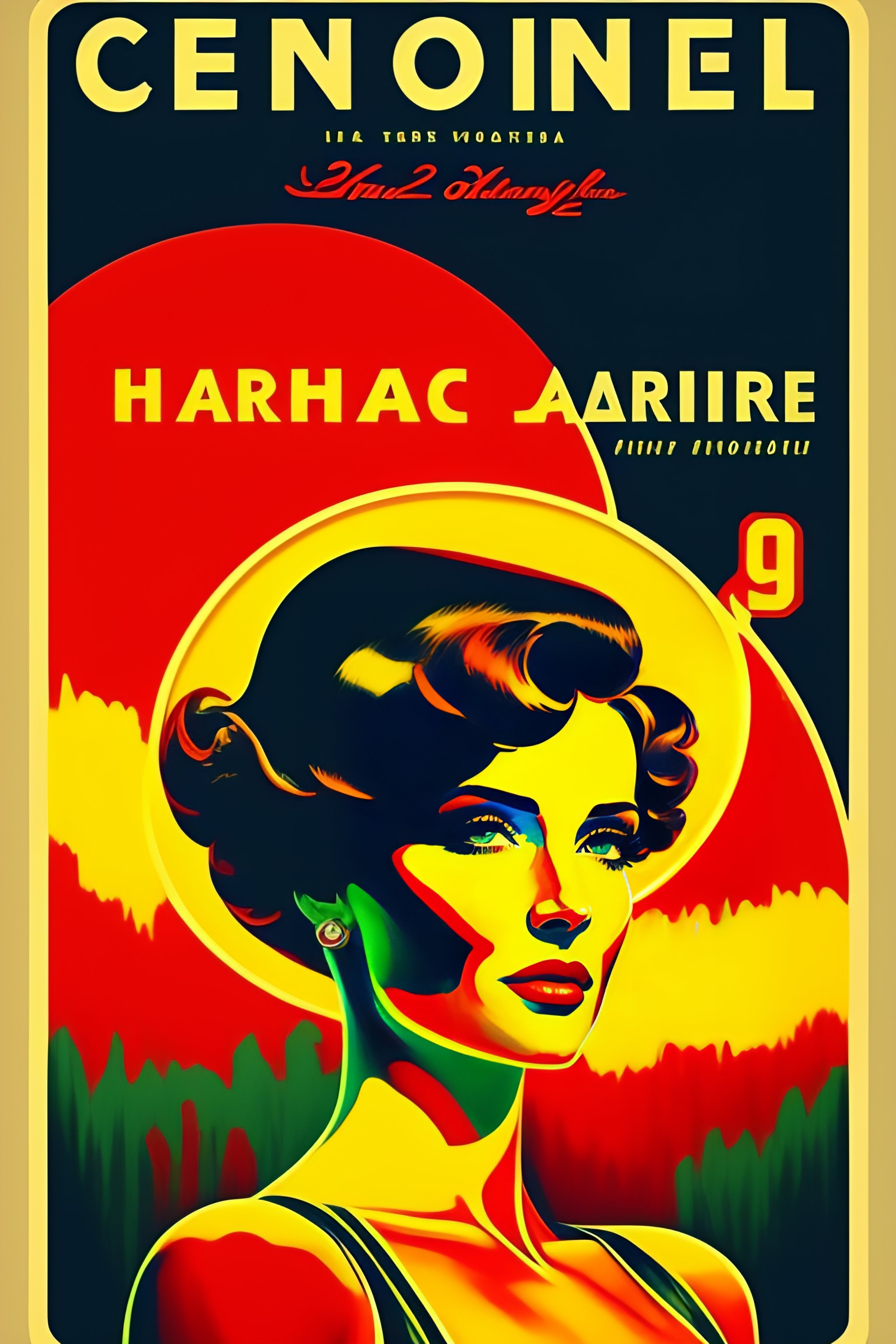 Lexica - Vintage 2d googie art poster