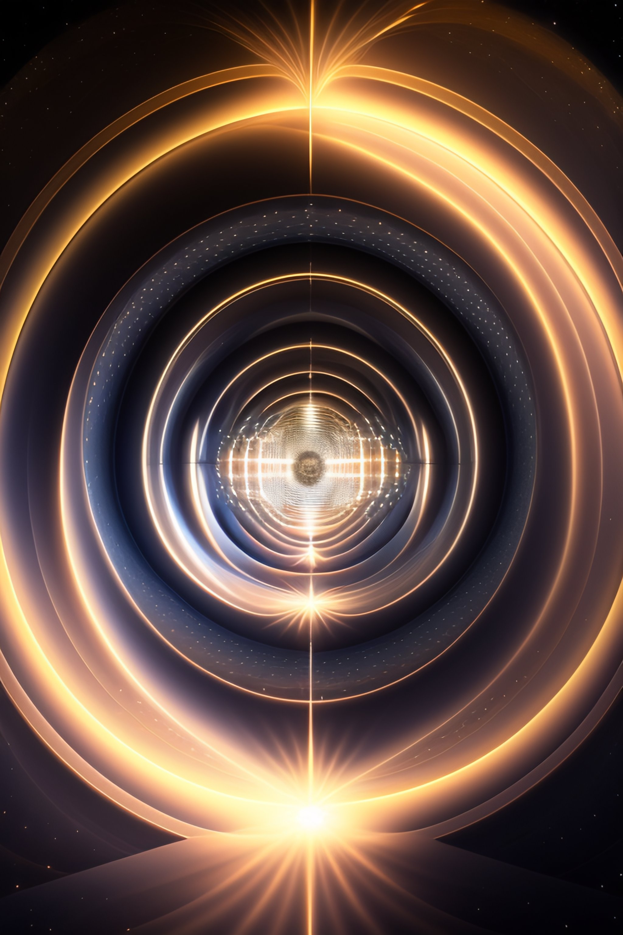 Lexica - Infinite completely straight strands of light emitted from ...