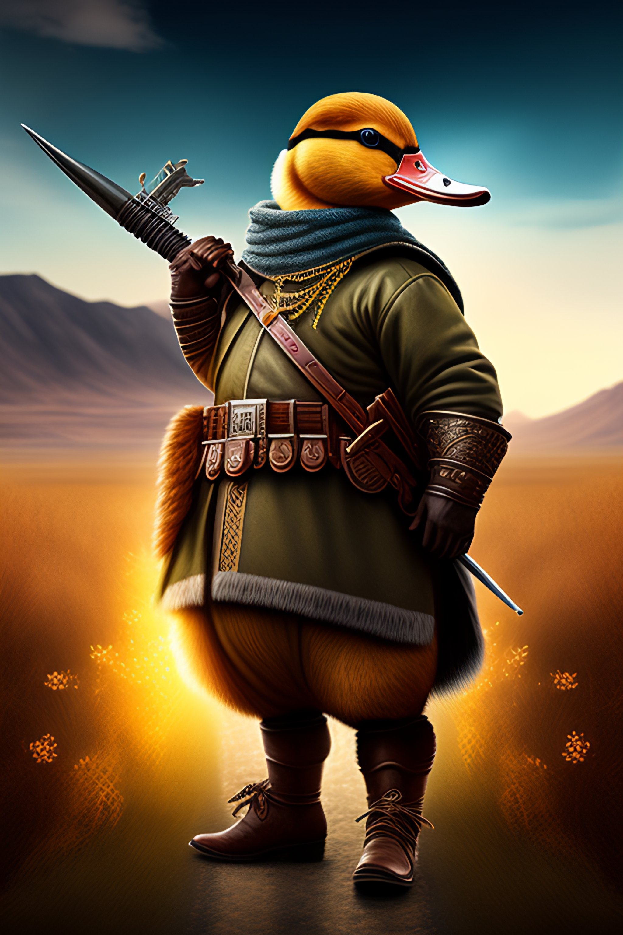 Lexica - Dondald duck Warrior