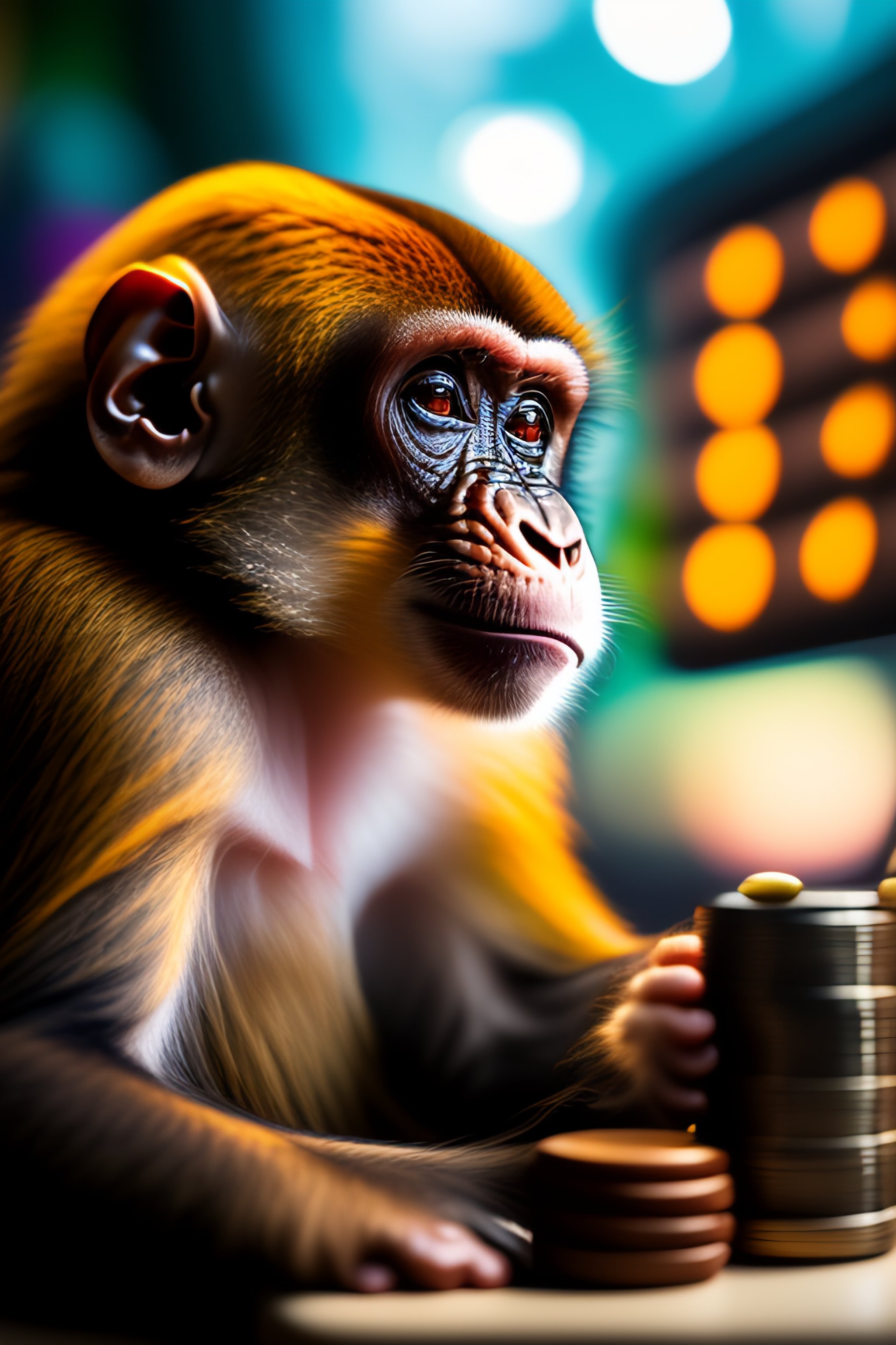 Lexica - Monkey as bitcoin millionaire