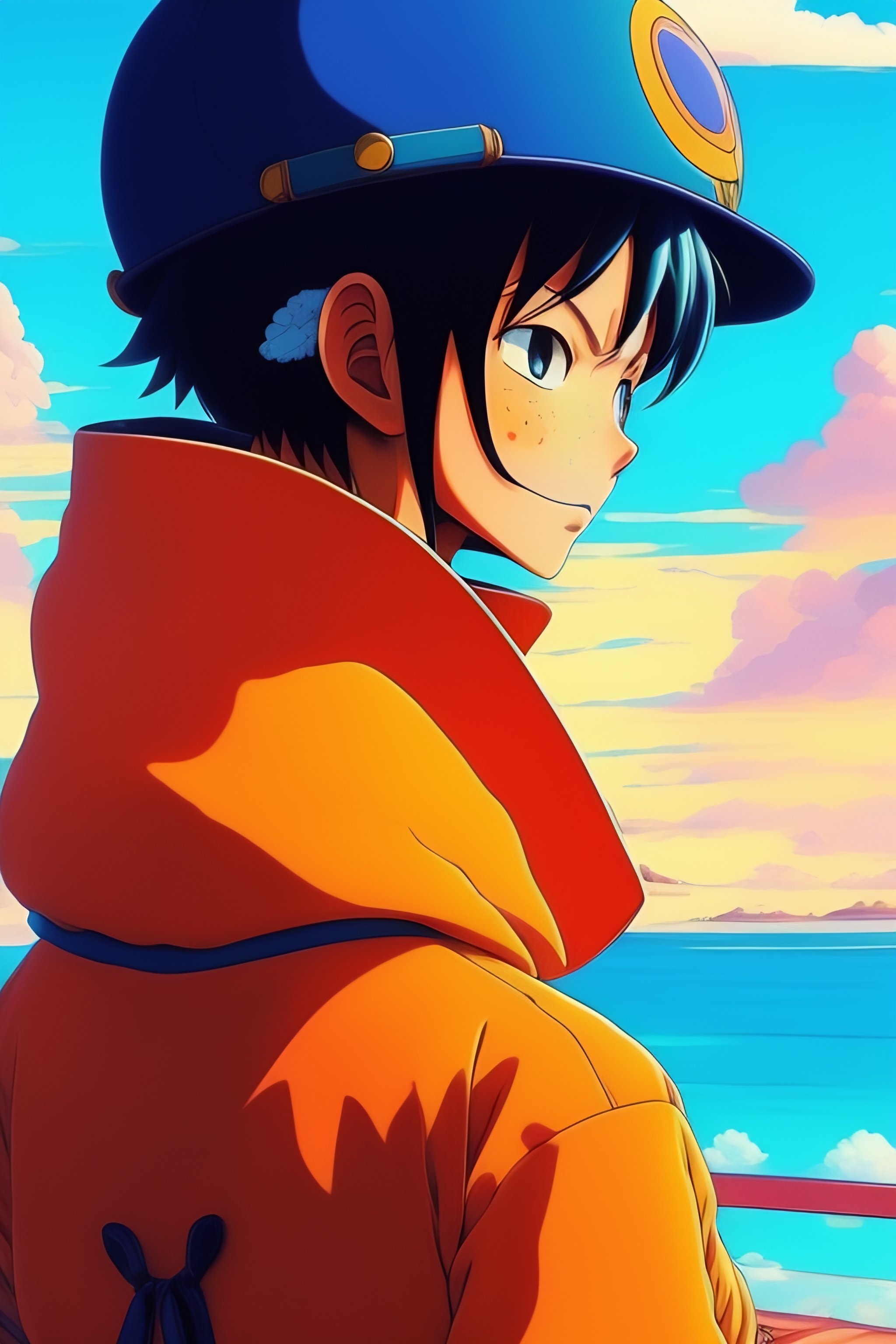 Lexica - One piece, studio ghibli, akira toriyama, james gilleard ...