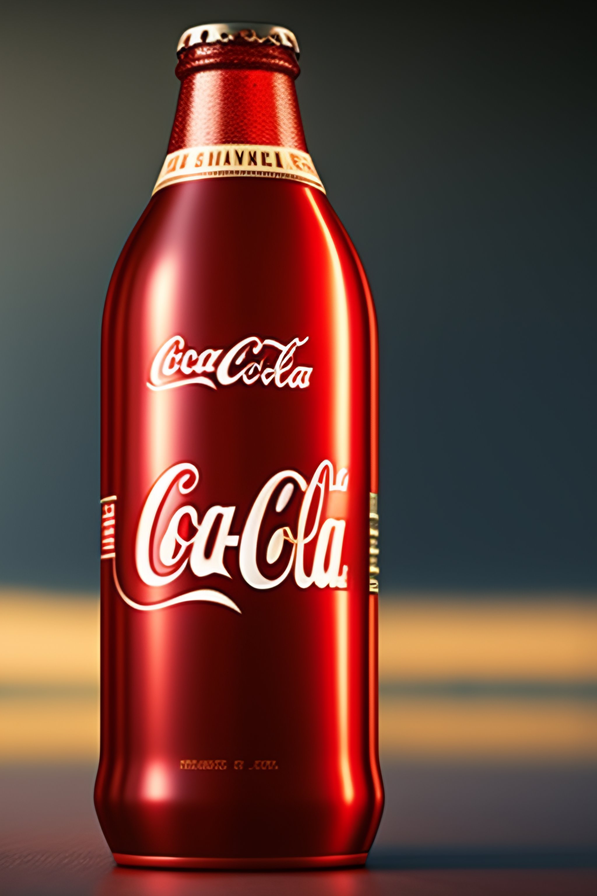 Lexica - A bottle of Coca-cola brand, advertisment of the 50, only the ...