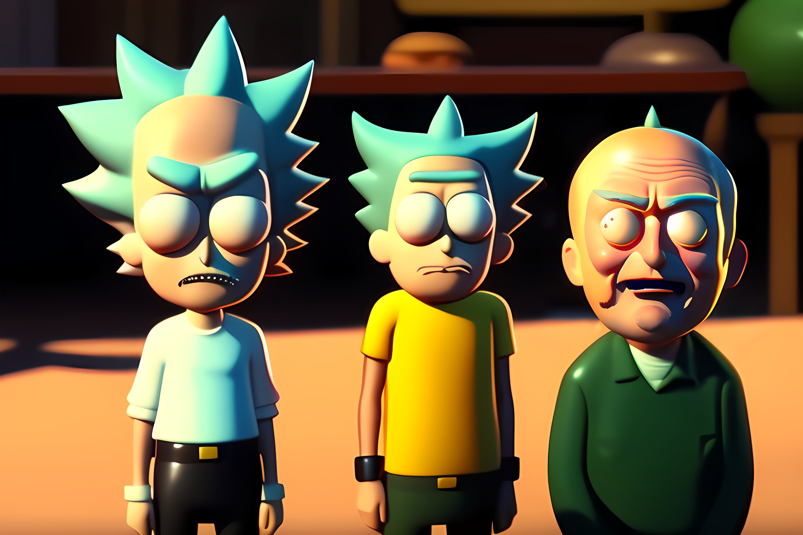 Lexica - Rick and morty with big heads