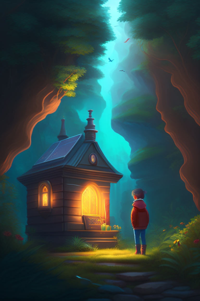 Lexica - A Mysterious Discovery, story book ilustration