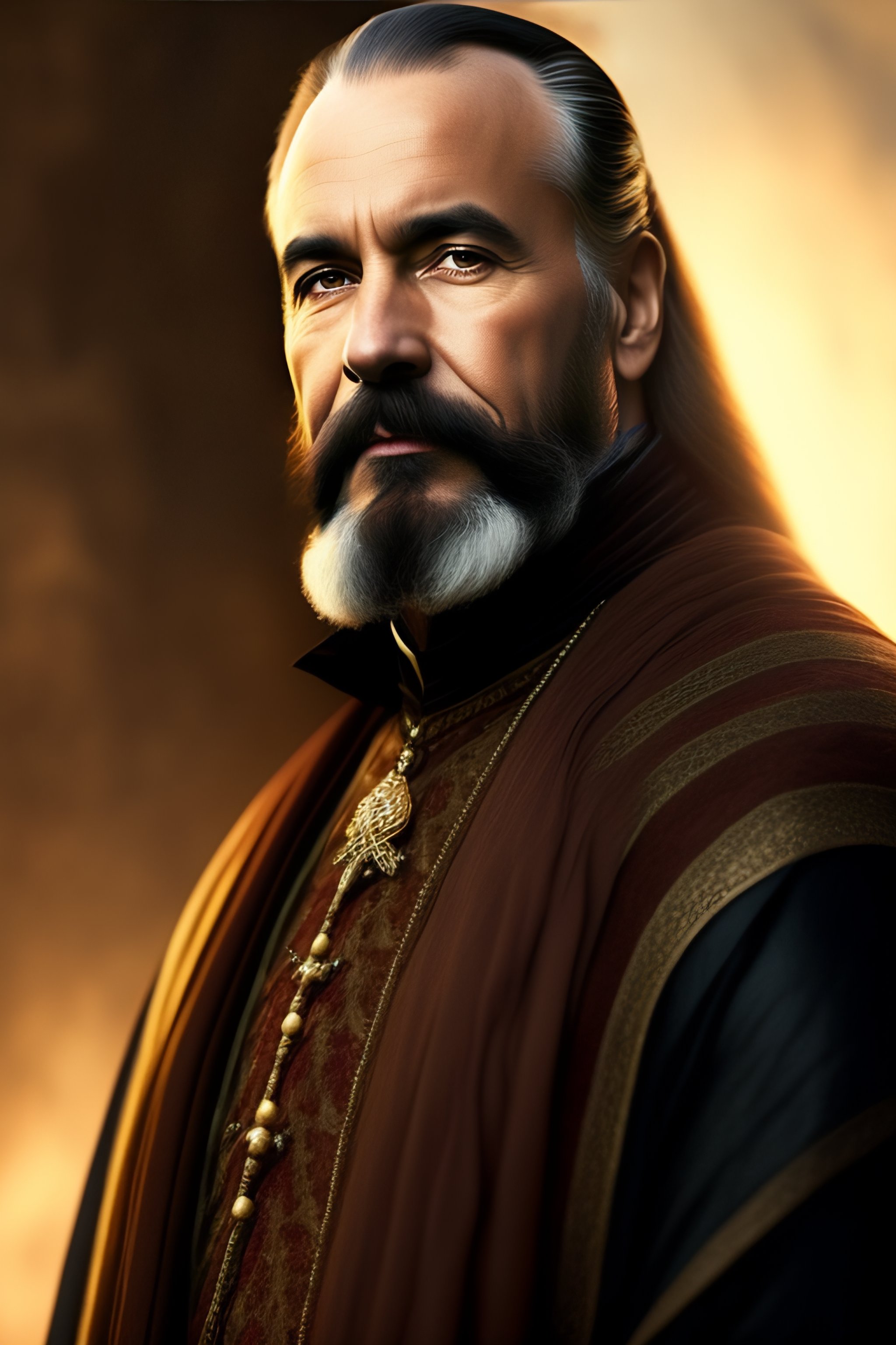 Lexica - 60 year noble, brown eyes, medieval blue clothes, male ...