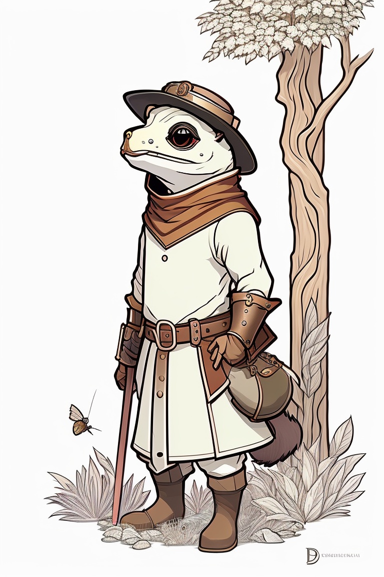 Medieval Ranger Drawing