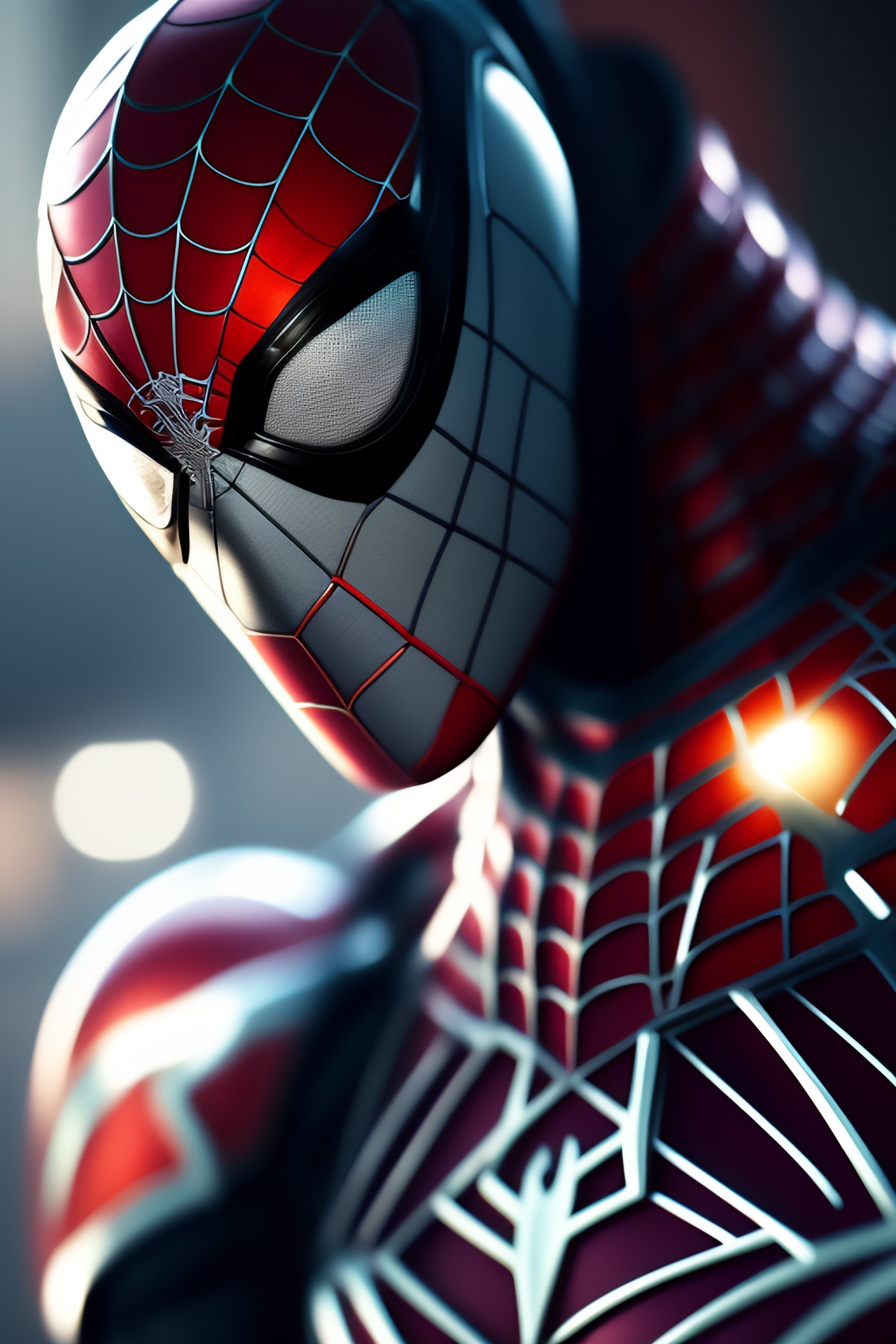 Lexica - An extremely complex and advanced cyborg chassis, spiderman