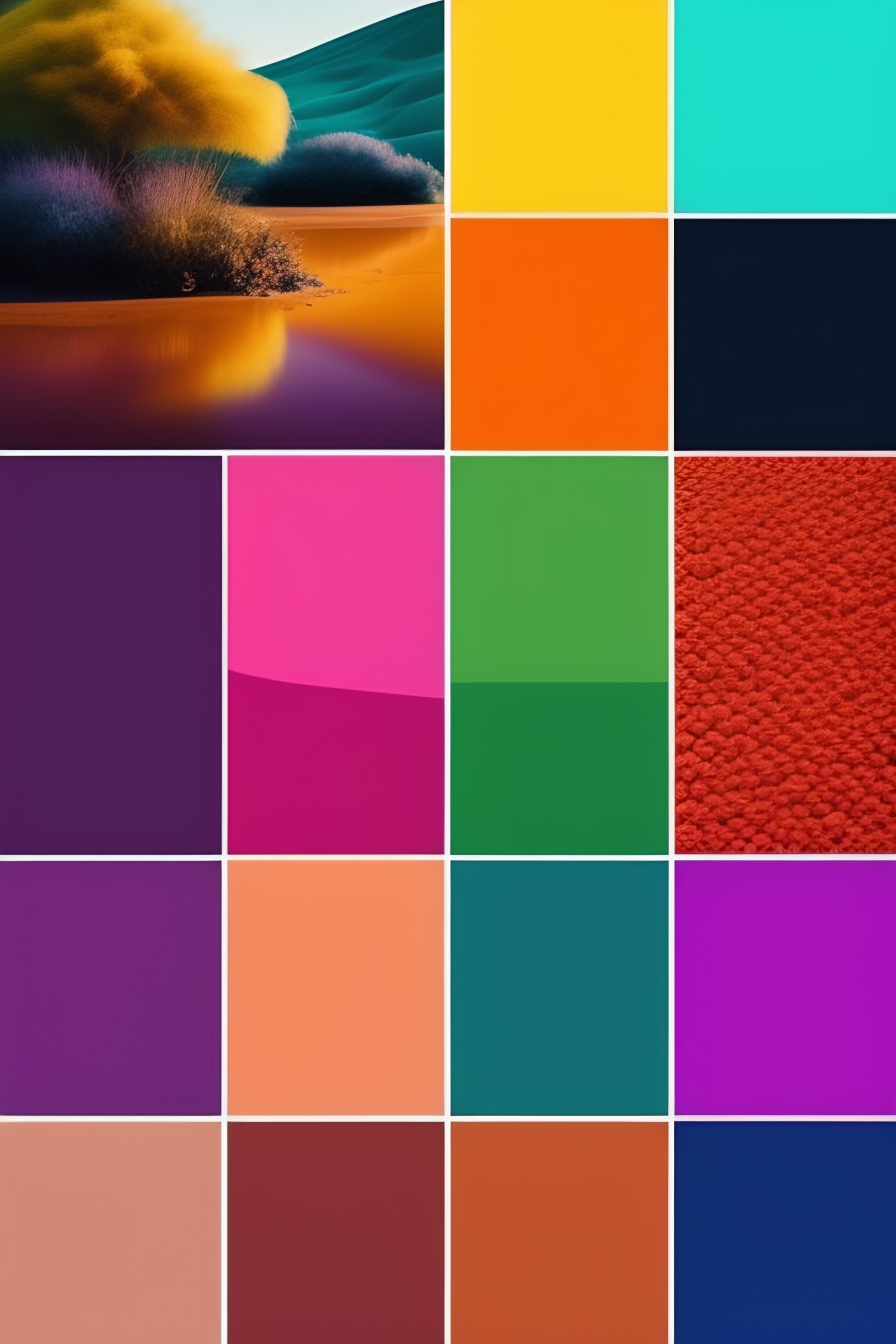 Lexica - Color palette for vivid, ludic, neon mild dream hith hope and ...