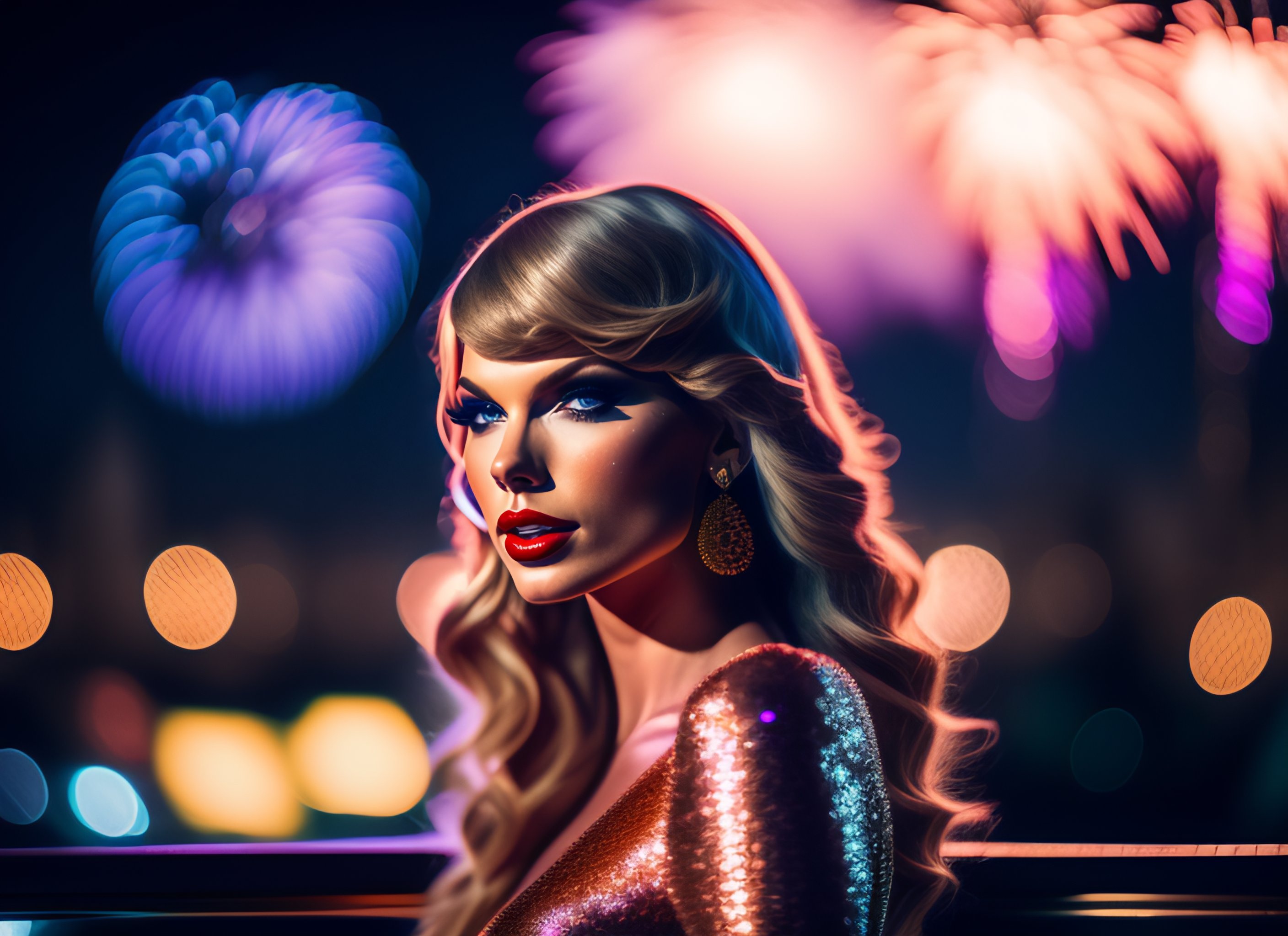 Lexica - Photographic portrait of skinny taylor swift partying, wearing ...